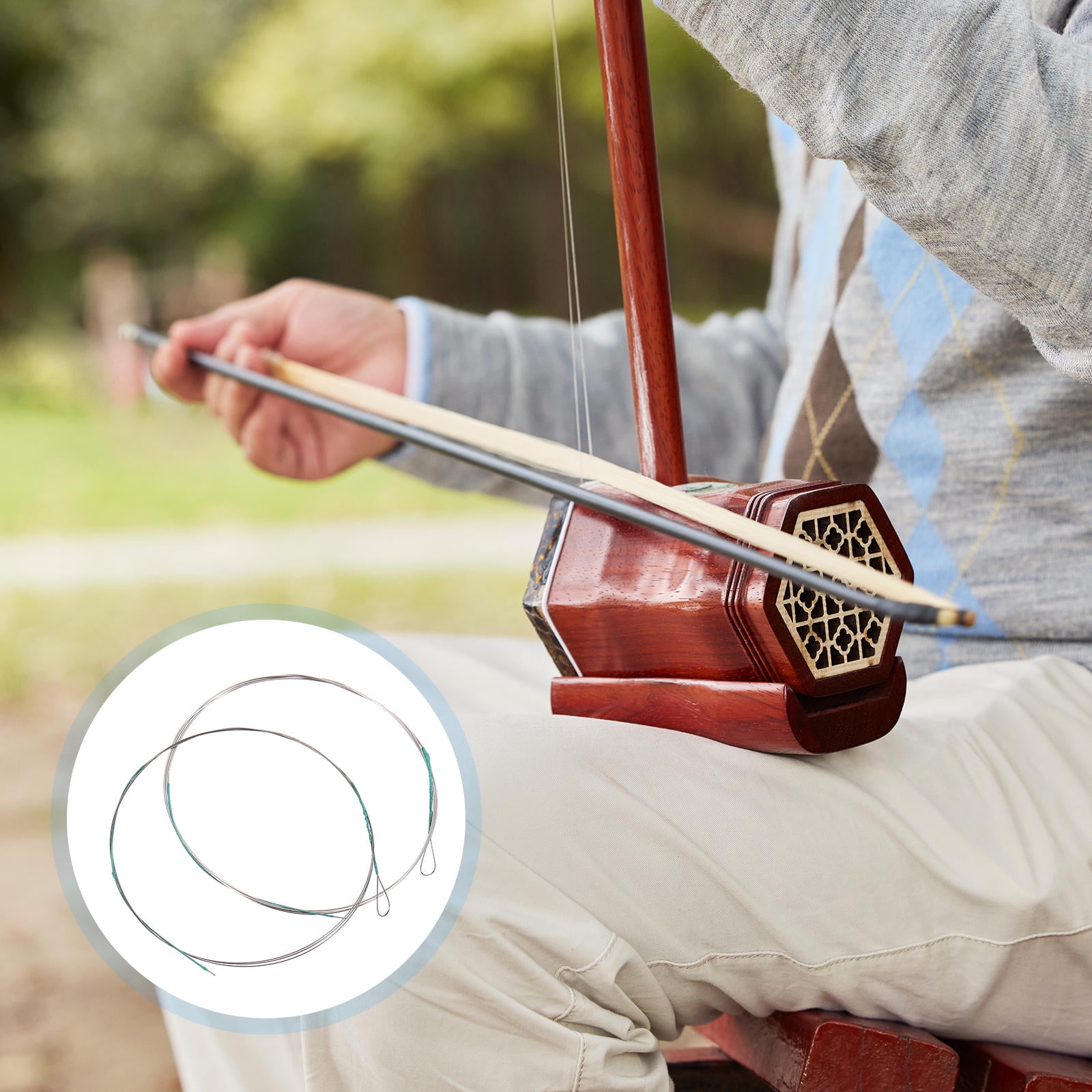 WHAMVOX 2 Pcs Musical Instruments Erhu Strings Stable Vibration ...