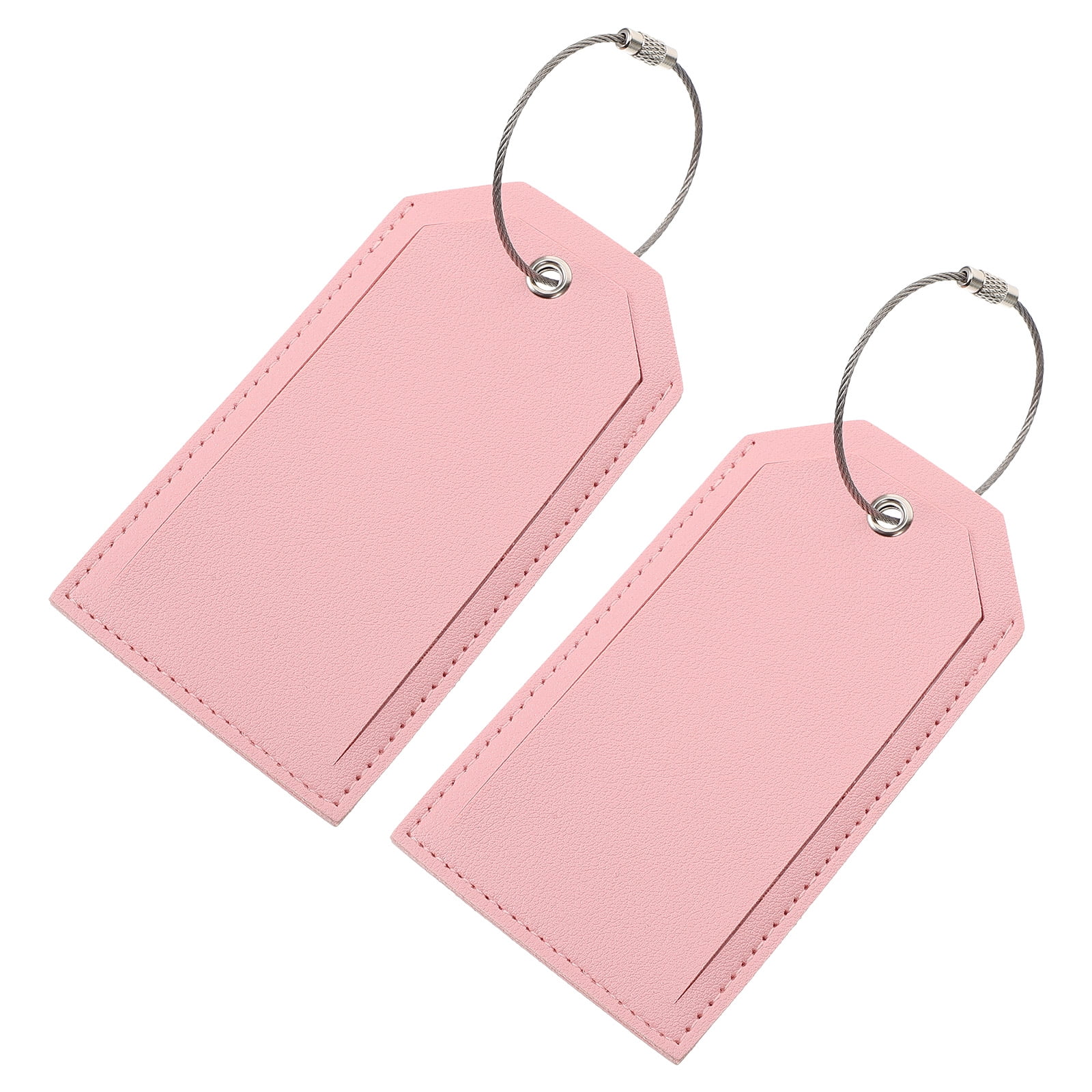 WHAMVOX 2 Pcs Name Tags for Bags Travel Luggage Labels Boarding Pass ...