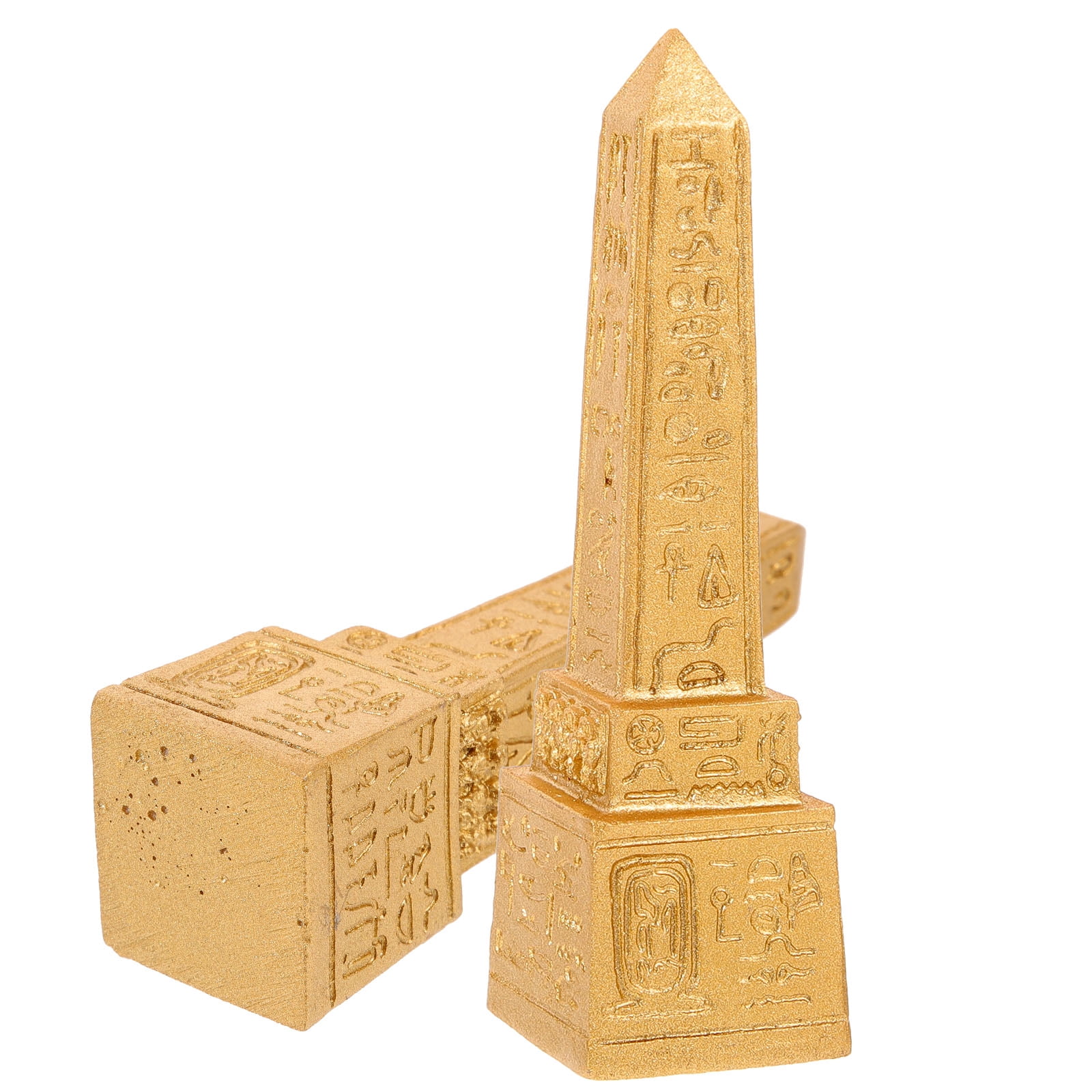 WHAMVOX 2 Pcs Pyramid Model Desk Desktop Decoration Ancient Egypt ...