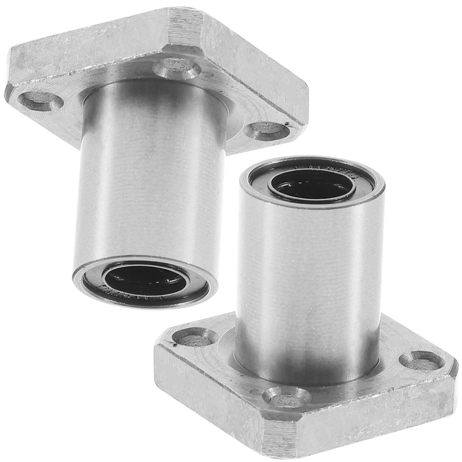 WHAMVOX 2 Pcs Rail Linear Ball Bearing Slide Block Flange Bushing Fine ...