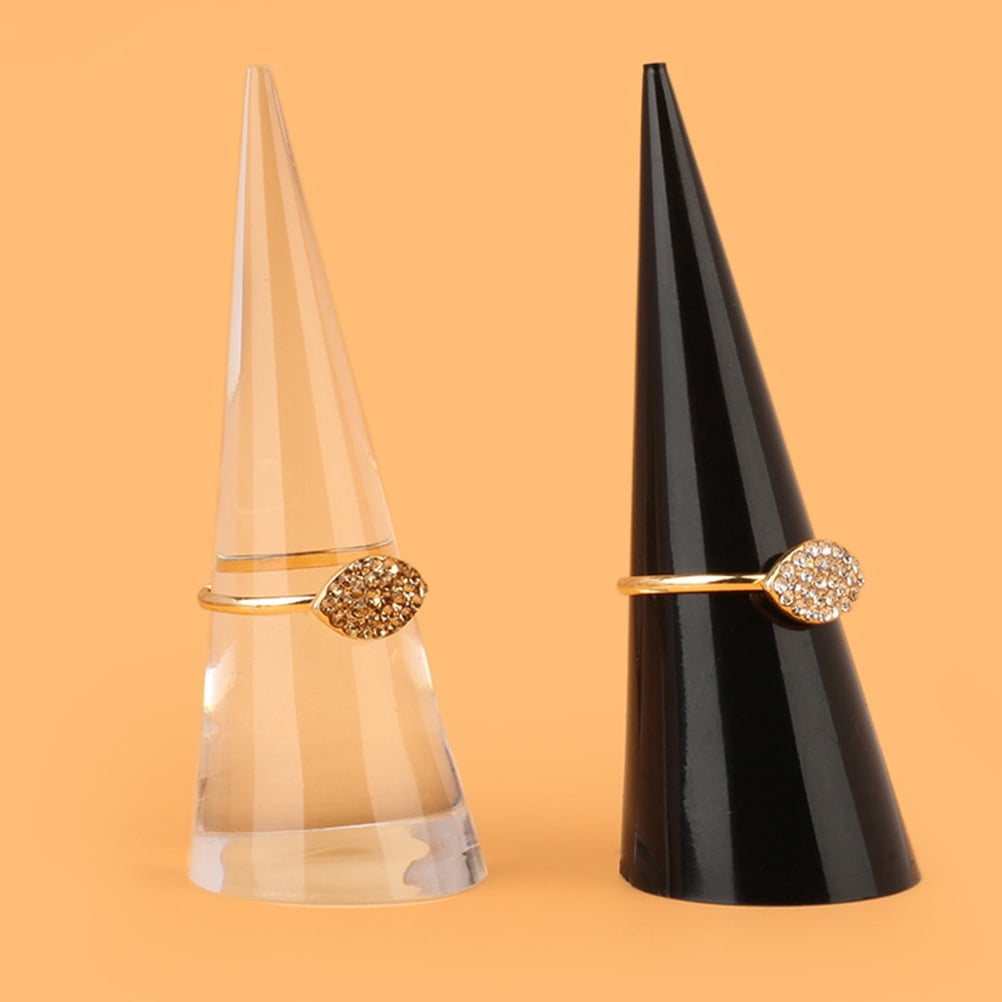 WHAMVOX 2 Pcs Rings Organizer Display Stand Stands Holder Finger Rack ...