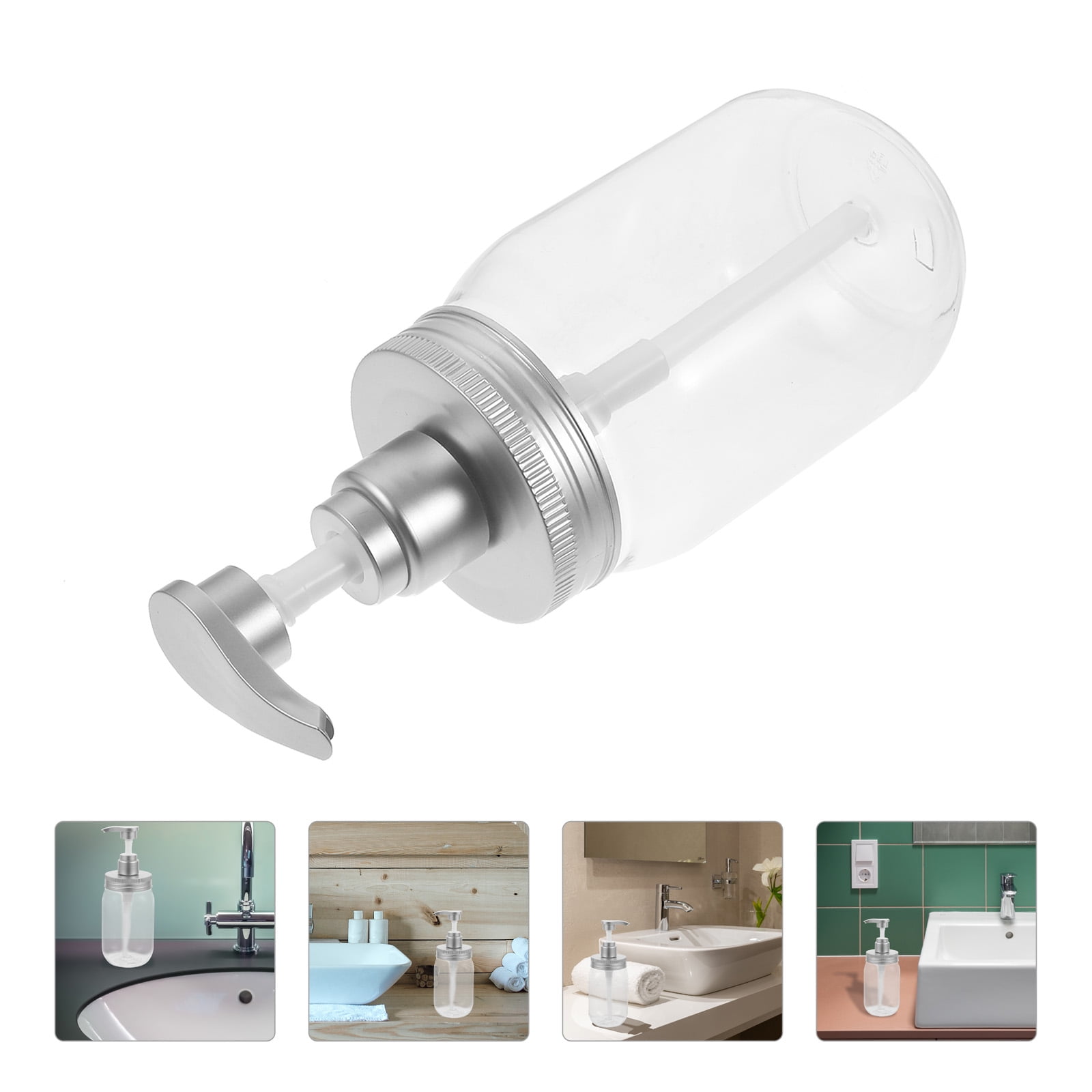 WHAMVOX 2 Pcs Shampoo Bottles Refillable with Pump Lotion Foaming ...