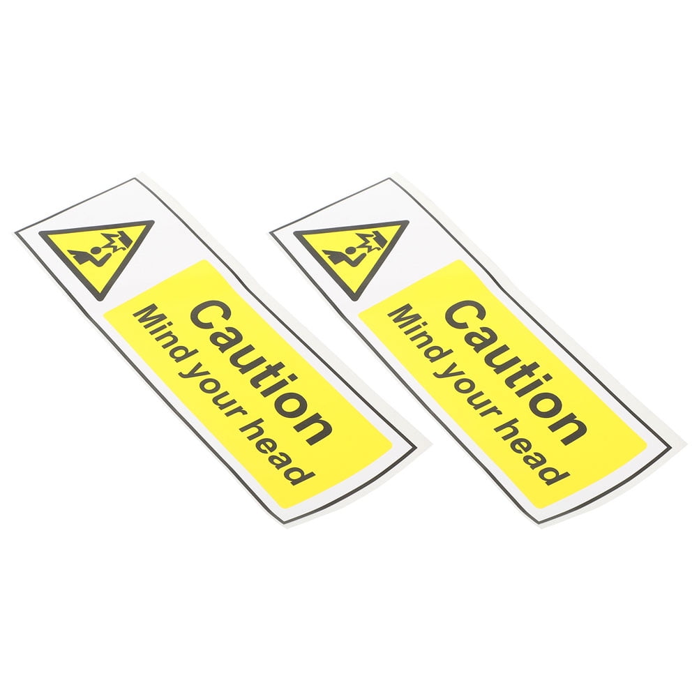 WHAMVOX 2 Pcs Signage Adhesive Reflective Attention Stickers Work ...
