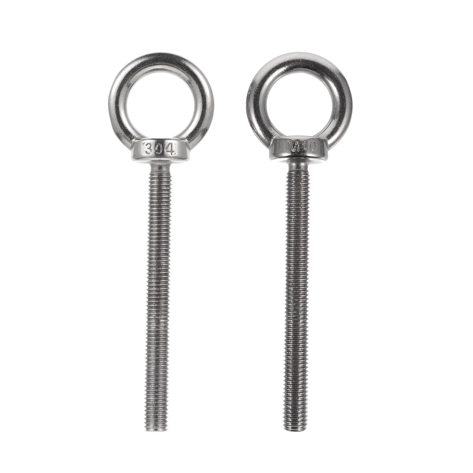 WHAMVOX 2 Pcs Stainless Steel Hoist Bolts Smooth Surface Eye Nut ...