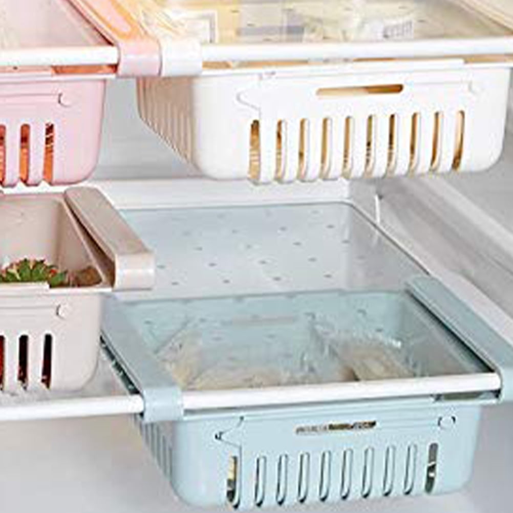 WHAMVOX 2 Pcs Storage Box Fridge Refrigerator Organizer Bins Yellow ...