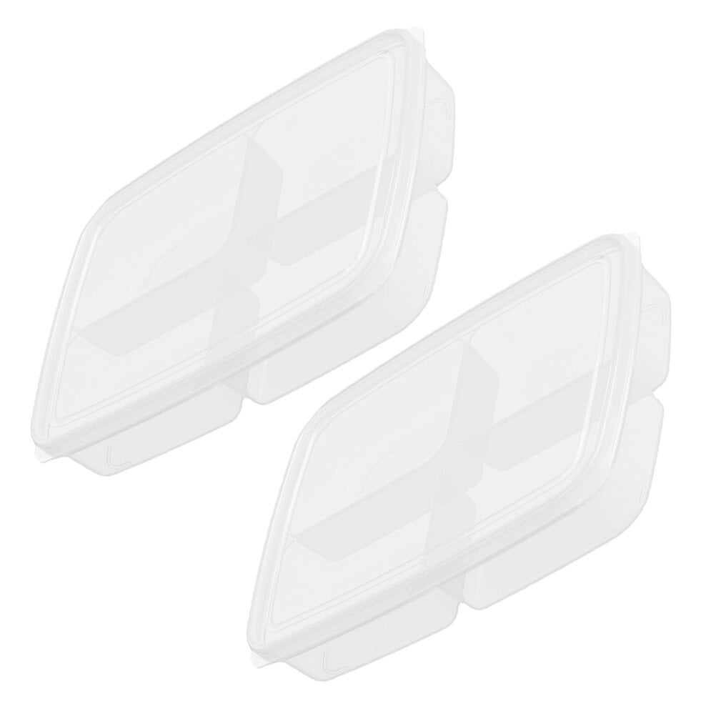 Luxshiny White Plastic Odor Prevention Container 2Pcs 8.25X6.13X1.38in ...