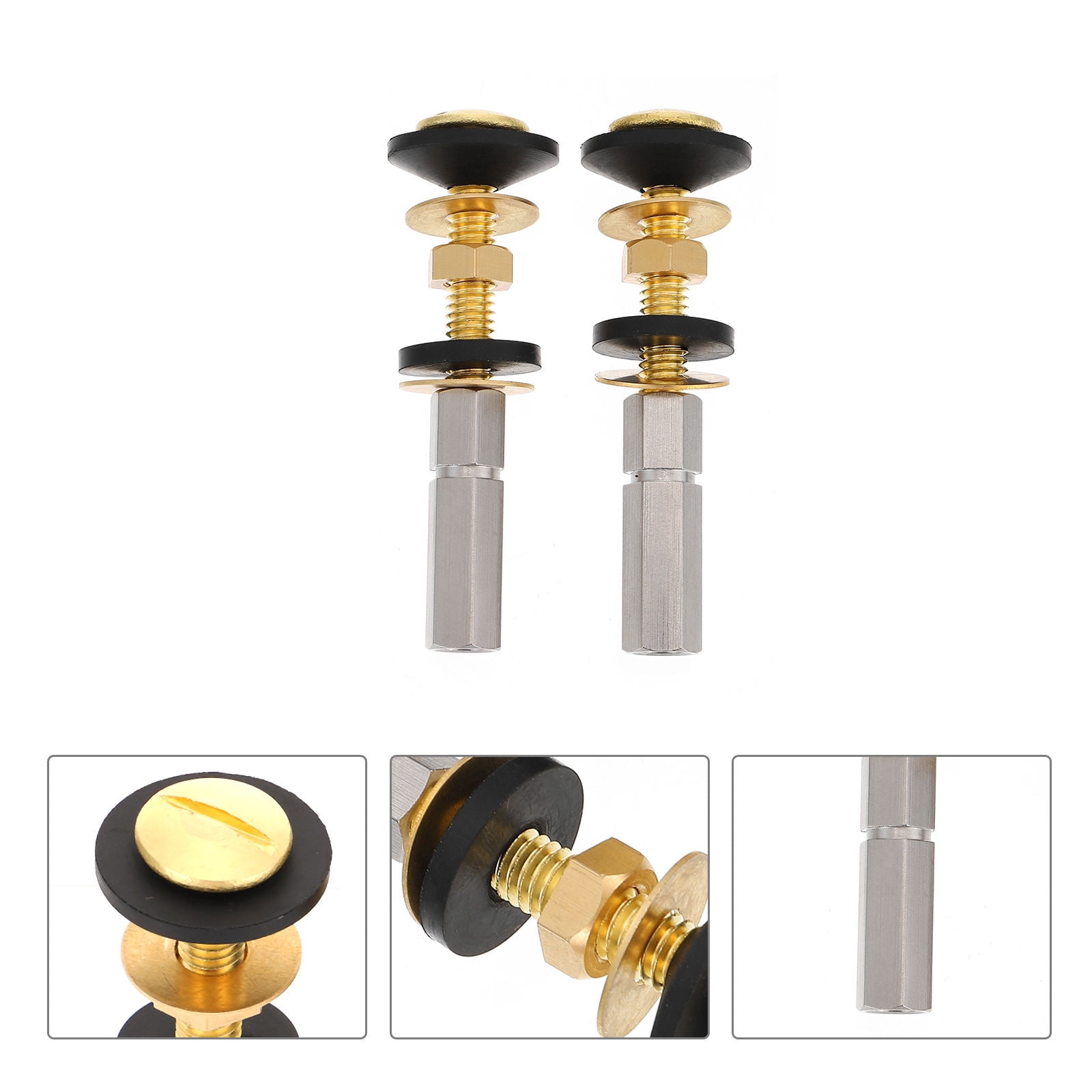 WHAMVOX 2 Pcs Toilet Screws for Seat Water Tank Installation - Walmart.com