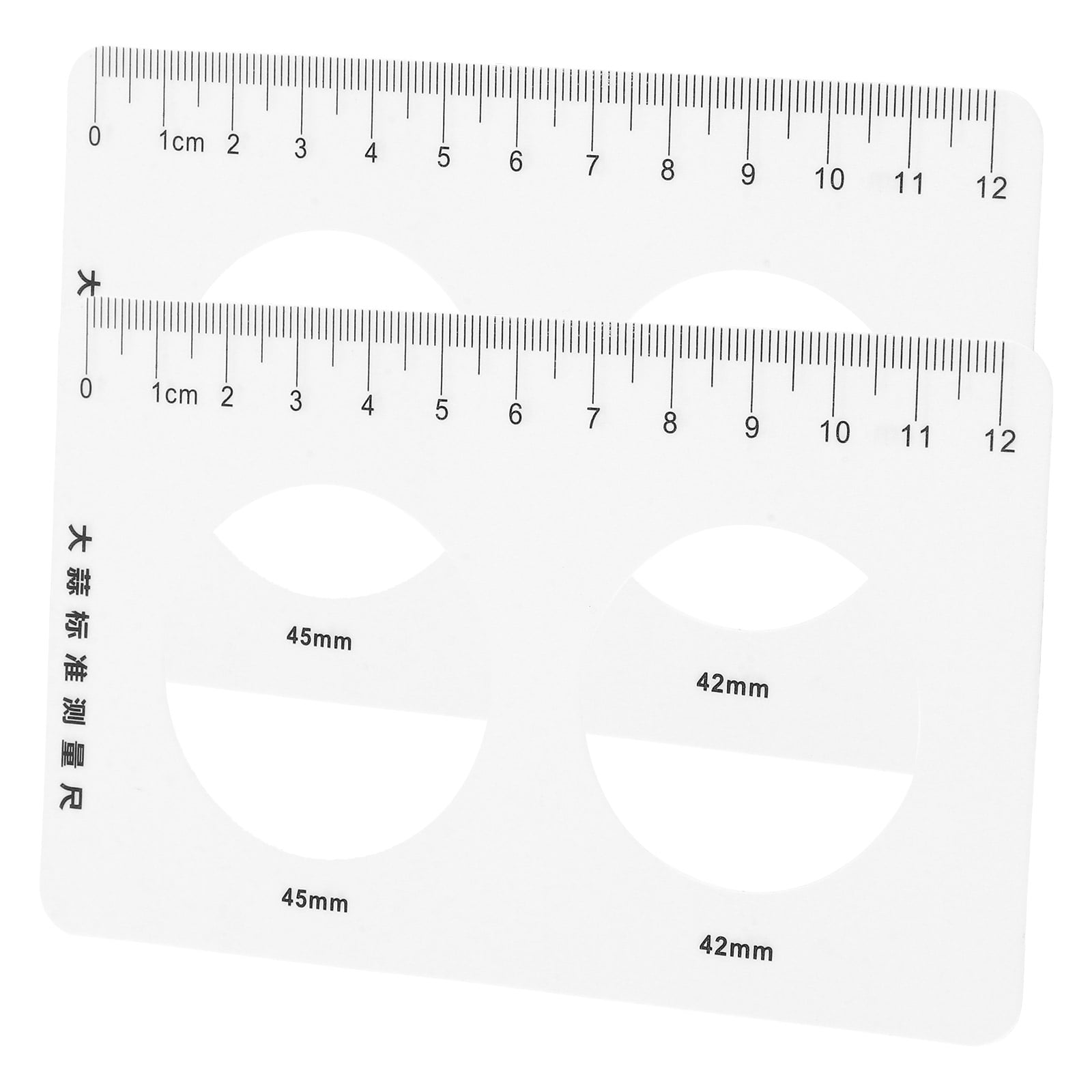 WHAMVOX 2 Pcs Vegetable Measuring Ruler Fruit Measure Circle Plastic ...