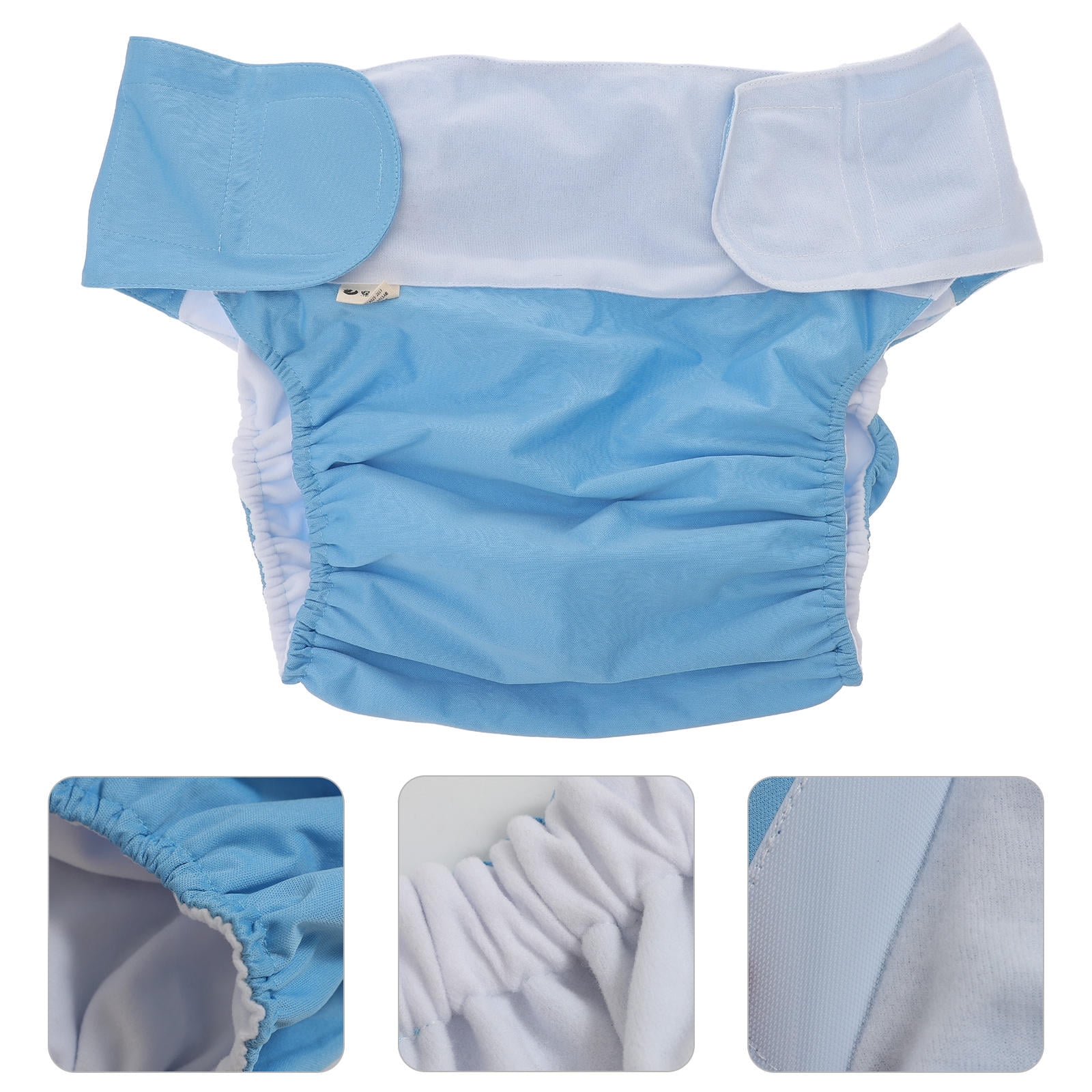 WHAMVOX 2 Pcs Washable Cloth Diapers Overnight Nappy Cover Incontinence ...