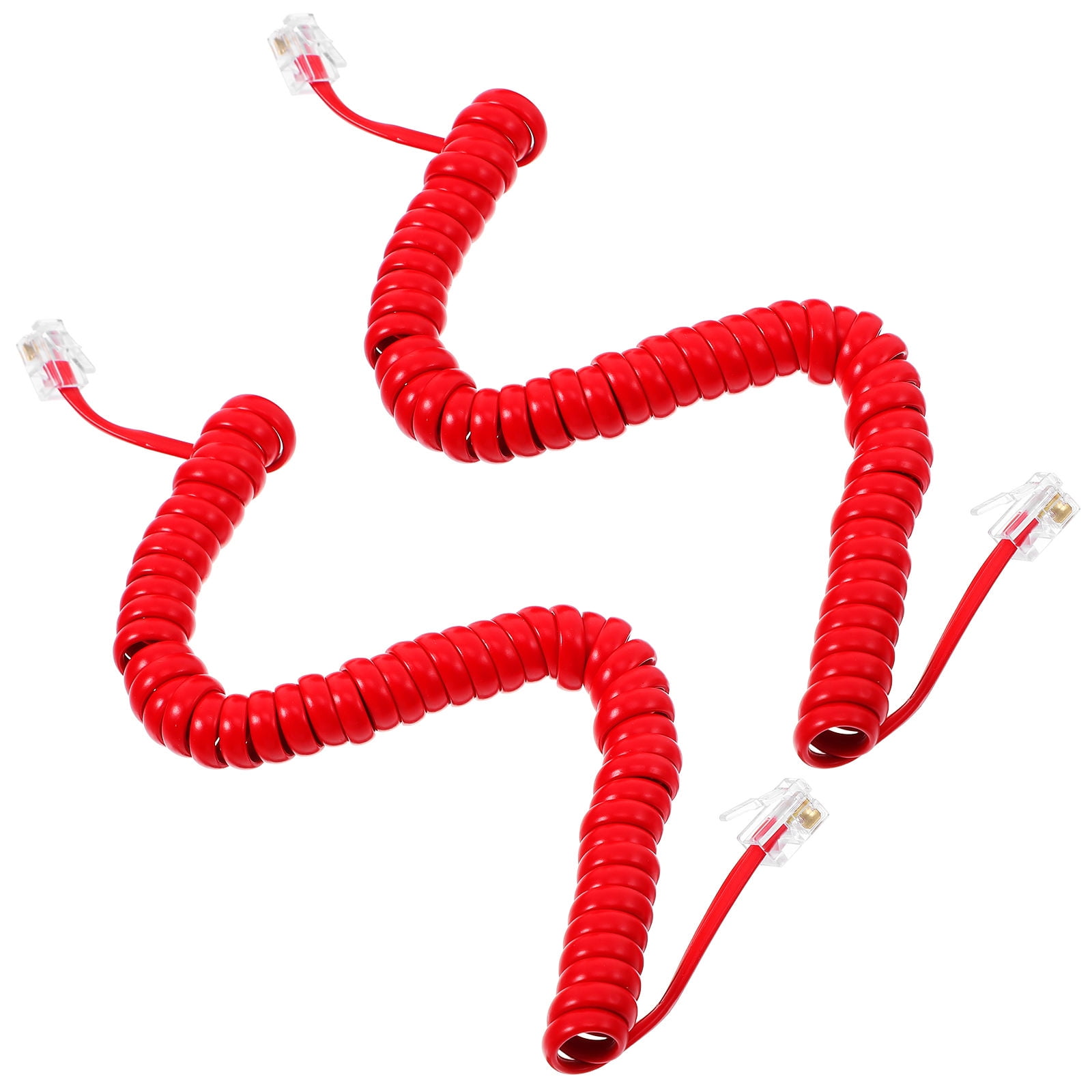 WHAMVOX 2 Pcs Wire Telephone Land Line Cord Cable Office 25.00X11.50X1 ...