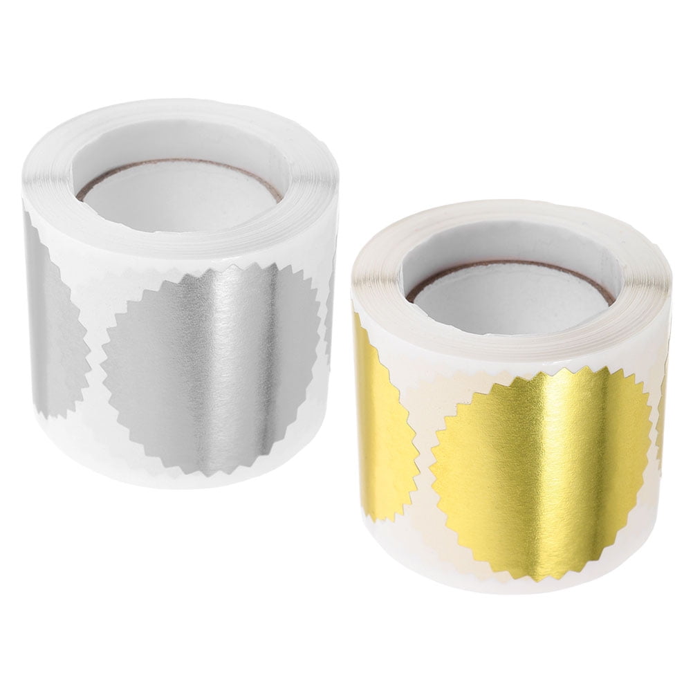 WHAMVOX 2 Rolls Golden Seal Of Excellence Stickers Round Embosser ...