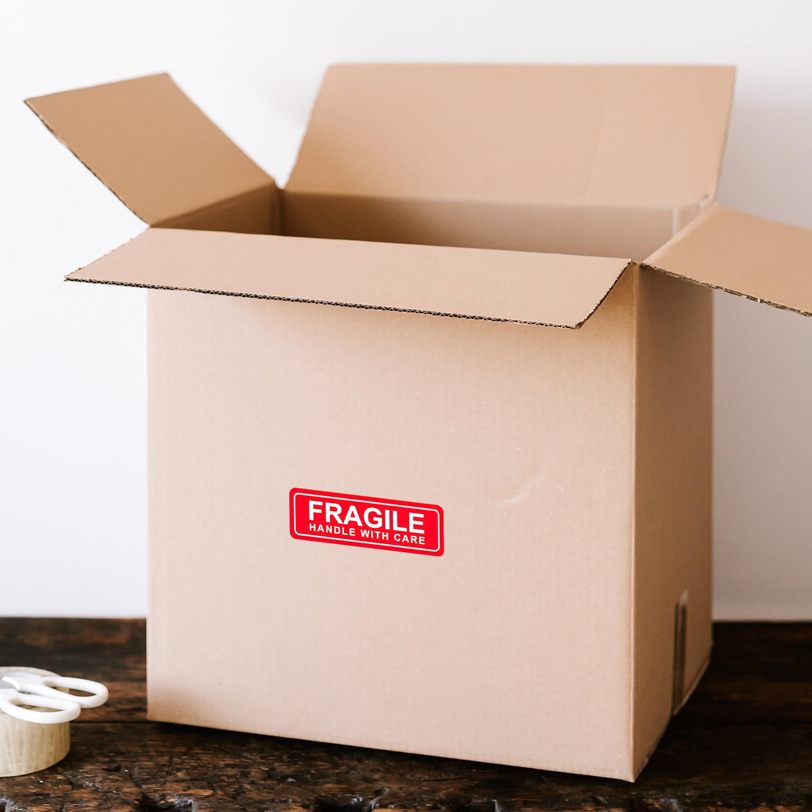 WHAMVOX 2 Rolls Labels for Moving House Clear Fragile Stickers Shipping ...