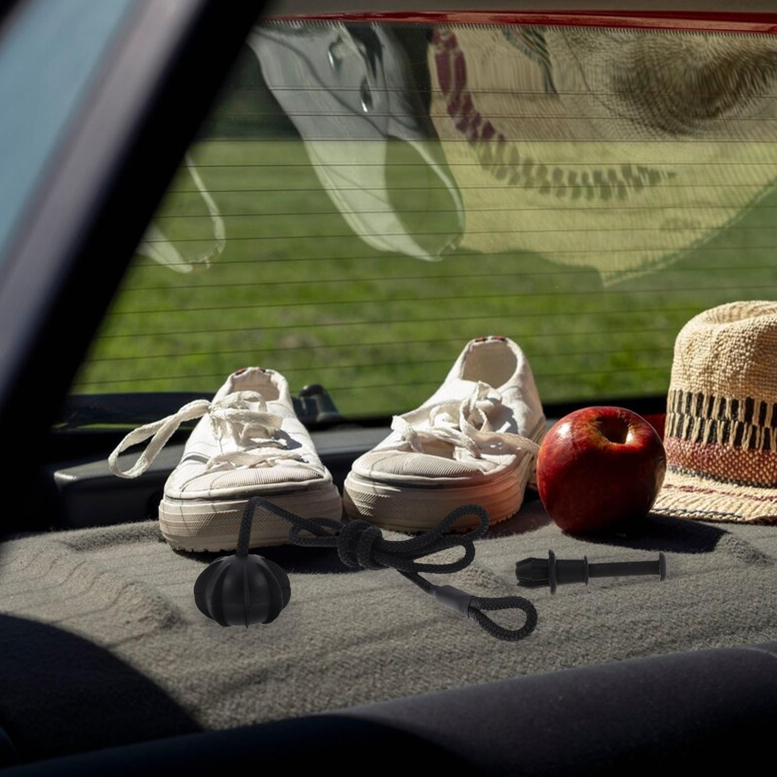 WHAMVOX 2 Sets Car Trunk Boot Straps with Hooks Adjustable Bungee Cords ...