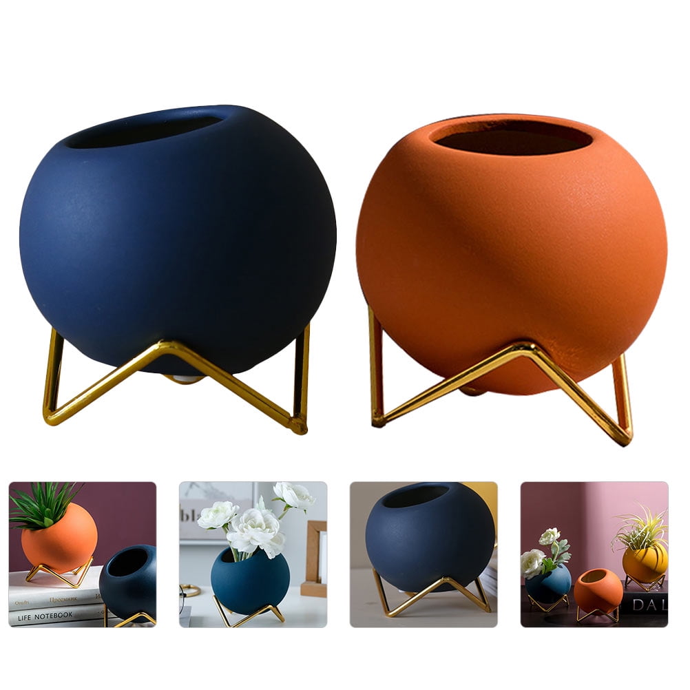 WHAMVOX 2 Sets Flower Pots Indoor Vases Home Decor Dining Room Table ...