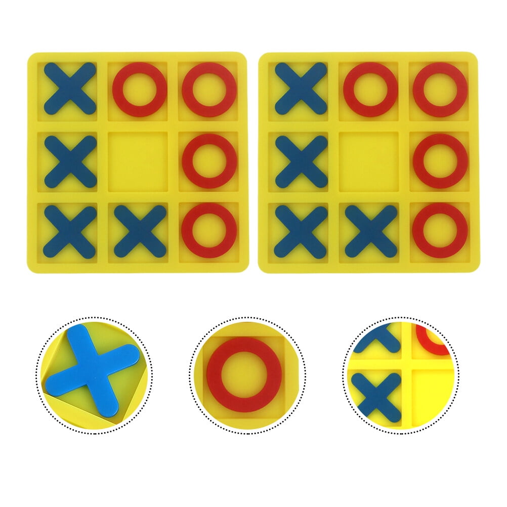 WHAMVOX 2 Sets Kids Chess Toy Toe Toys XO Chess Travel 15.2X15.2X0.5CM ...