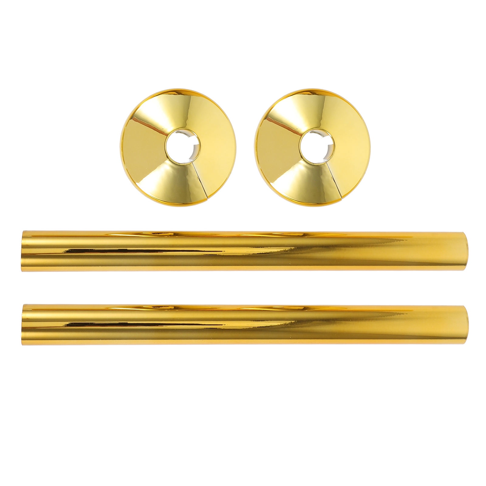 FESTFENDS Golden Radiator Pipe Cover Plastic 2 Sets 2.3x2.3x0.6in ...