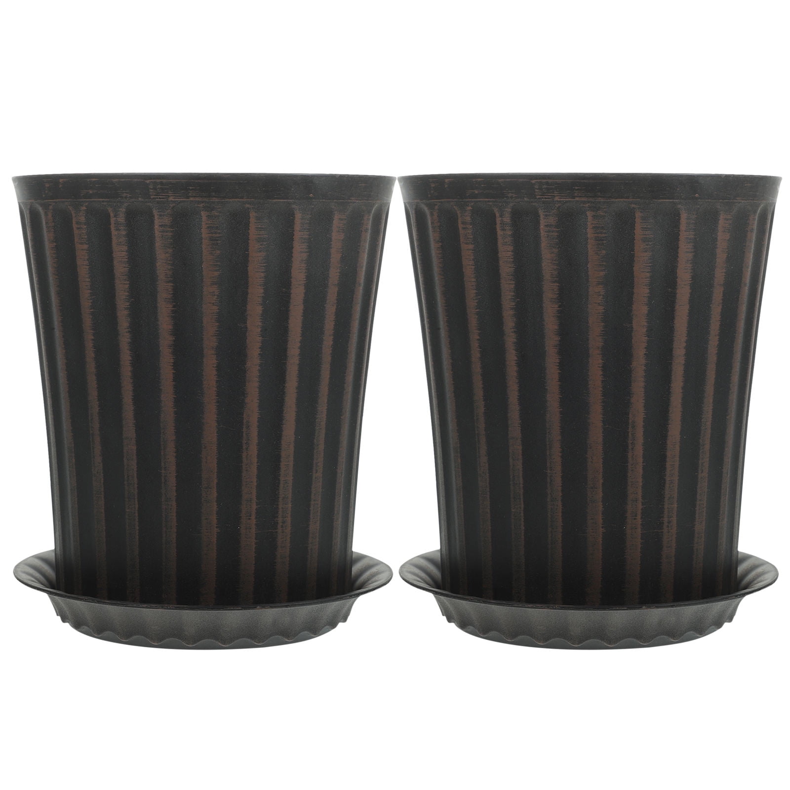 WHAMVOX 2 Sets of Succulent Pot Plastic Planter Pot Retro Flower ...