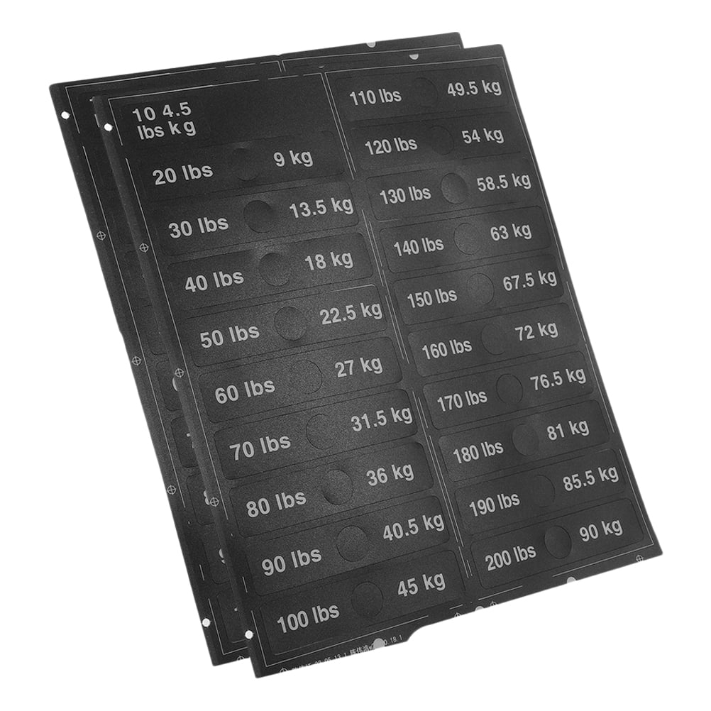 WHAMVOX 2 Sheets Number Stickers Labels For Gym Equipment High Adhesive ...