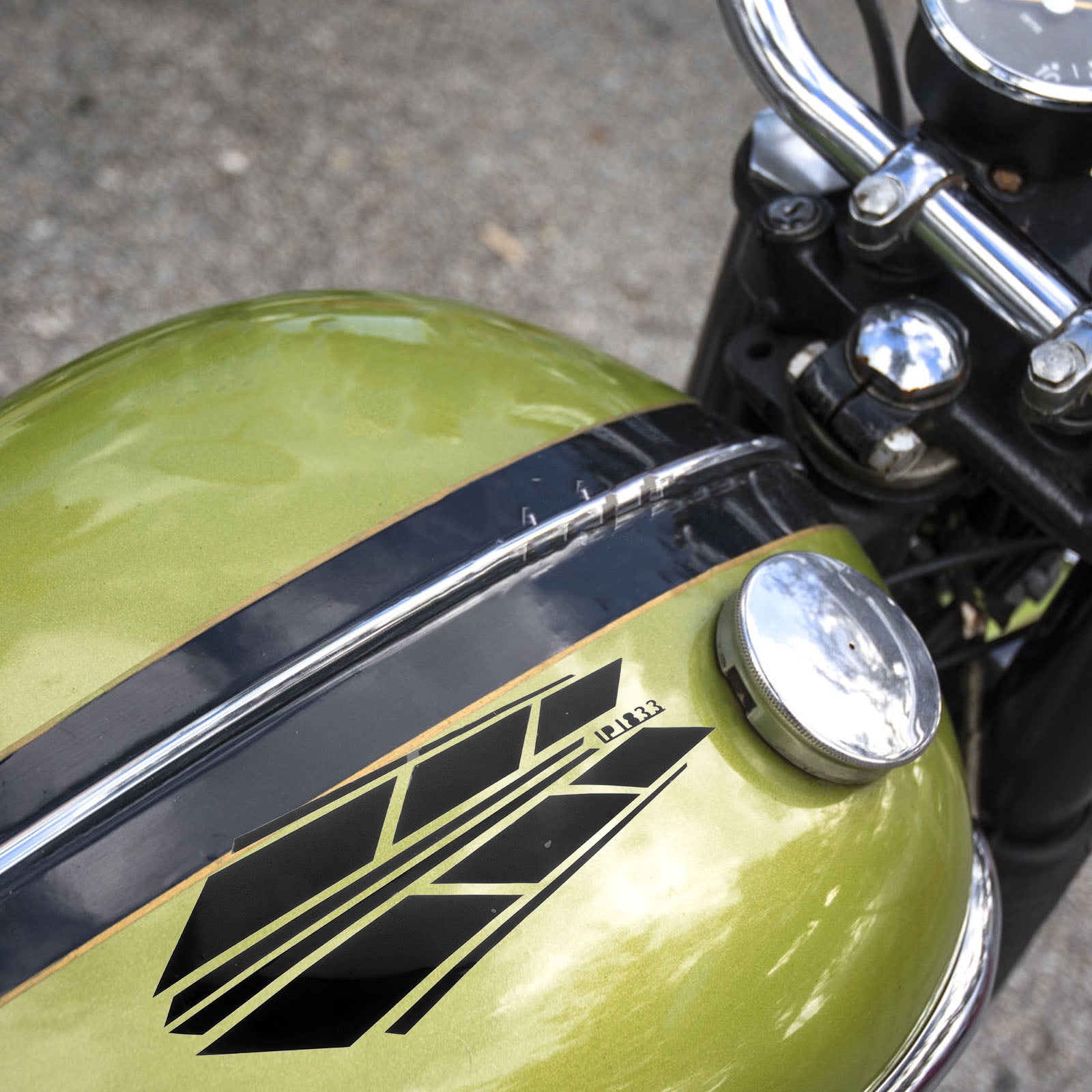 WHAMVOX 2 Sheets Of Motorcycle Gas Tank Decal Oil Tank Sticker For ...