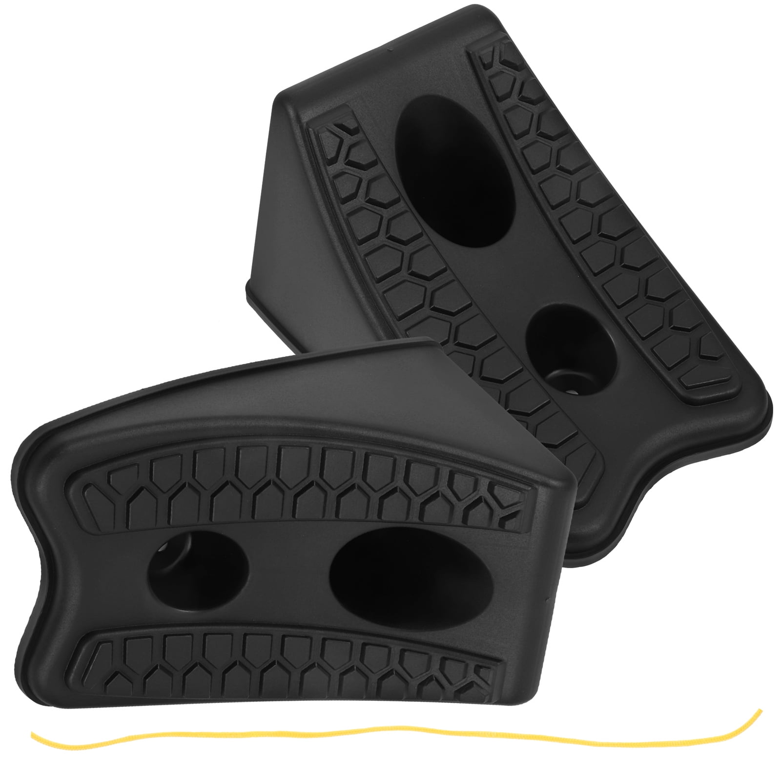 WHAMVOX 2 pcs Car Wheel Chock Wedge Vehicle Wheel Chocks RV Trailer ...