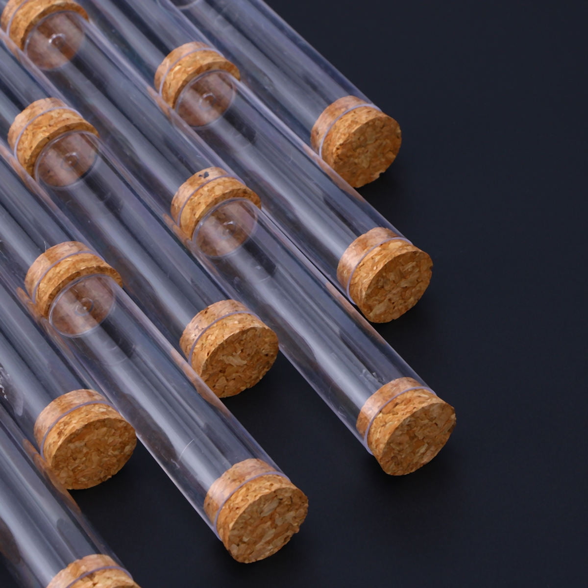 WHAMVOX 20 PCS Test Tube with Wooden Plugs Tubes Empty for Floating ...