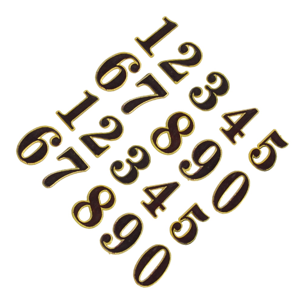 WHAMVOX 20 Pcs Doorplate Figure House Numbers for outside Address Sign ...