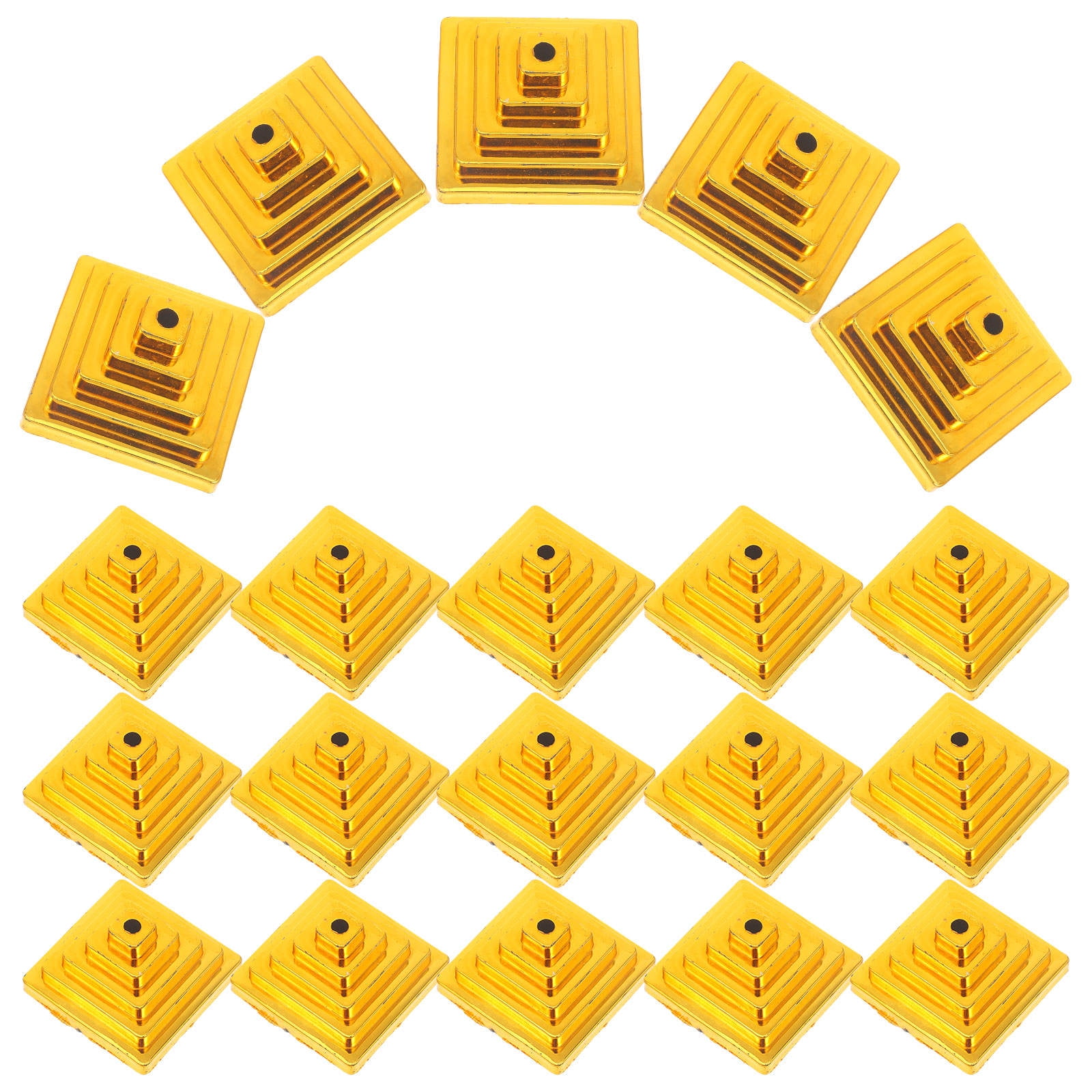 WHAMVOX 20 Pcs Flag Pole Stand Stick Flags Decoration Flagpole Base ...