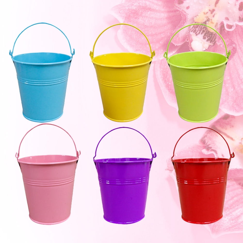 WHAMVOX 20 Pcs Hanging Garden Bucket Tin Flower Buckets Small Iron ...