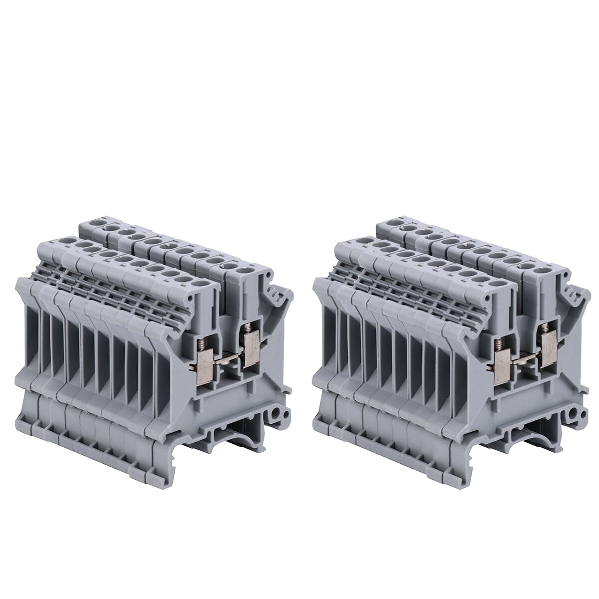 WHAMVOX 20 Pcs Insulated Rail-type Terminal Block Flame Retardant ...