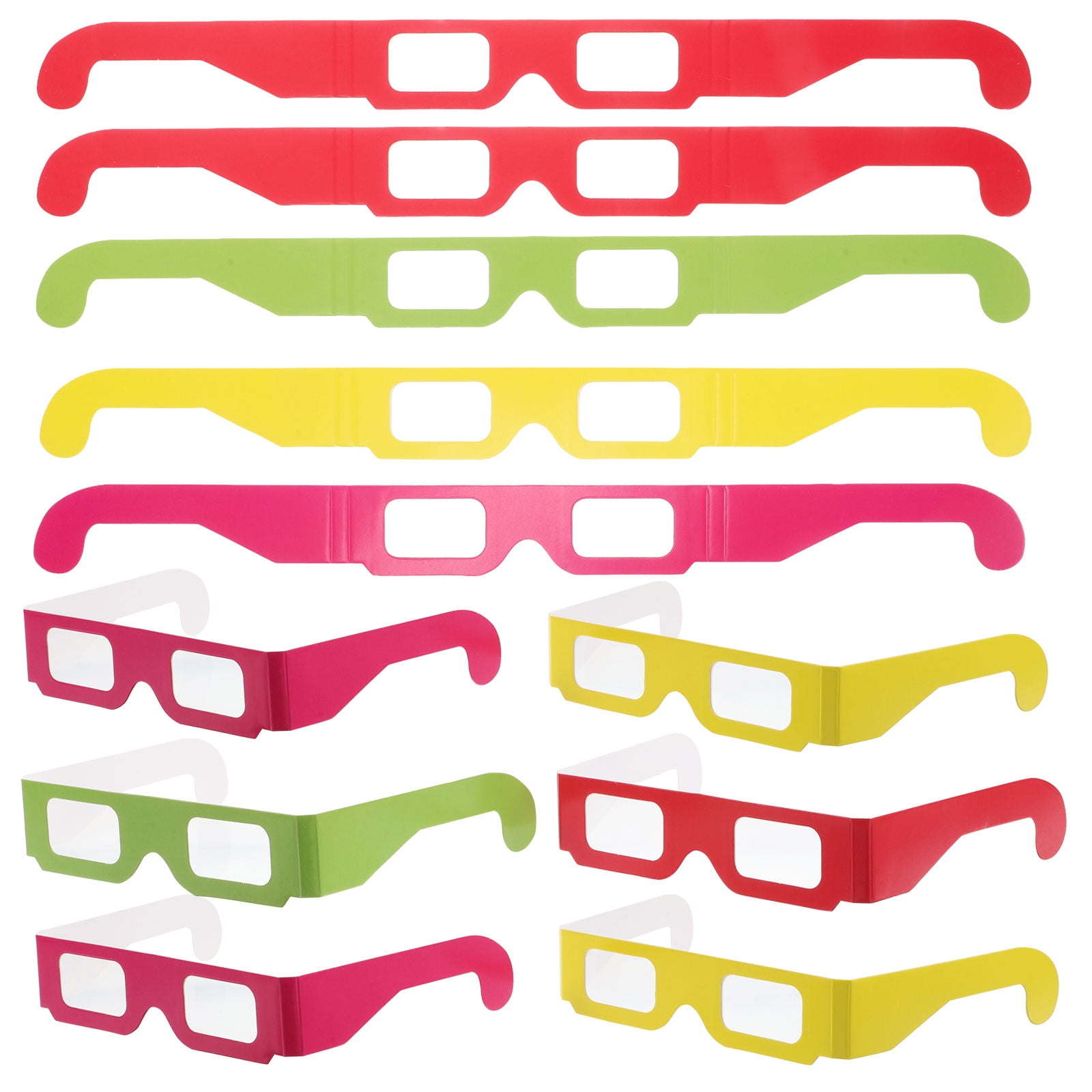 WHAMVOX 20 Pcs Light Diffraction Glasses 3d Glasses 15.00X13.00X3.50CM - Walmart.com