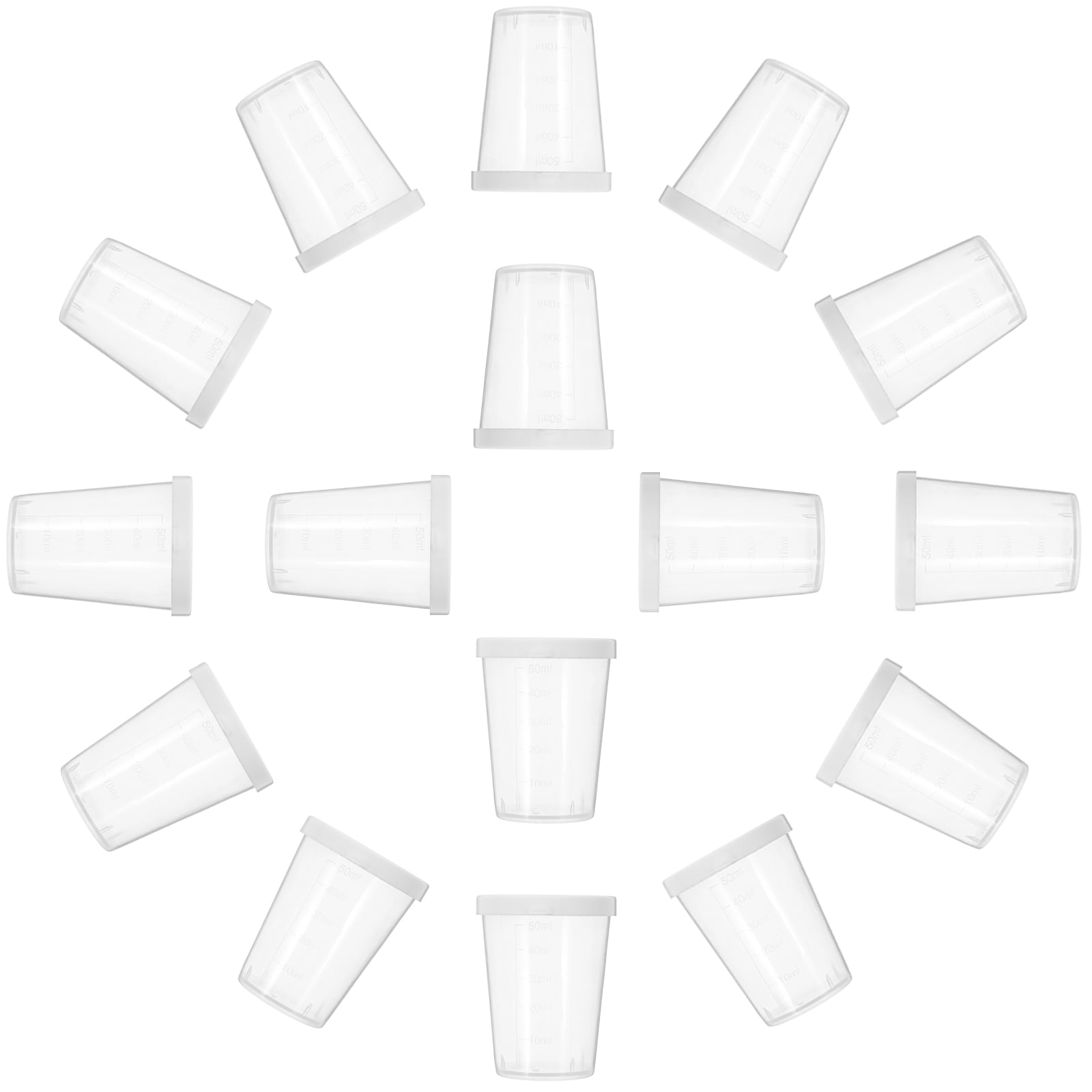 WHAMVOX 20 Pcs Measuring Cup Portable Sample Cups Accurate Liquid ...