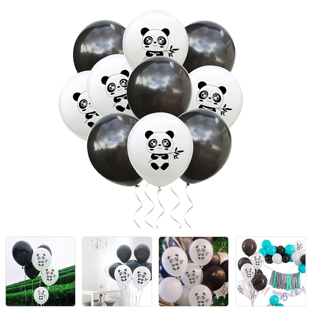 WHAMVOX 20 Pcs Panda Balloon Birthday Balloons Safe Party Decorations ...
