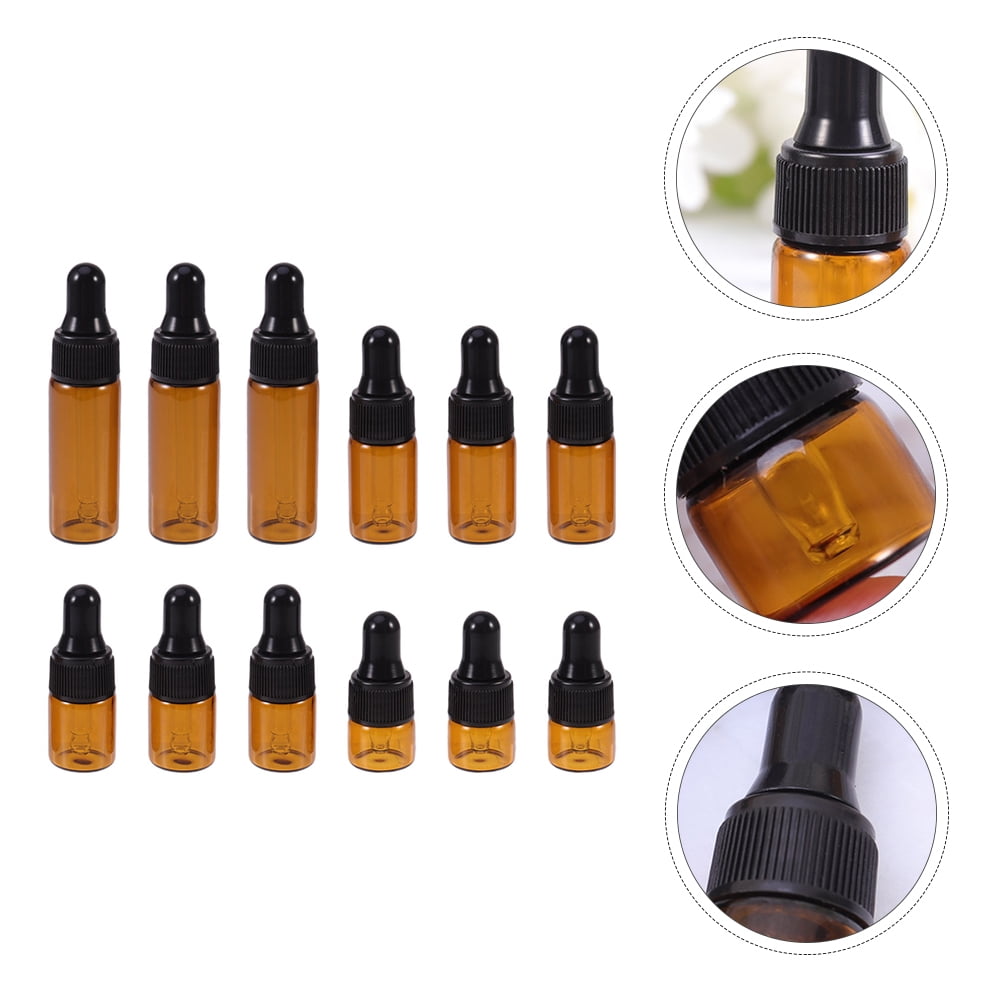 WHAMVOX 20 Pcs Refillable Essential Oil Dropper Bottles Travel 1.6X6 ...