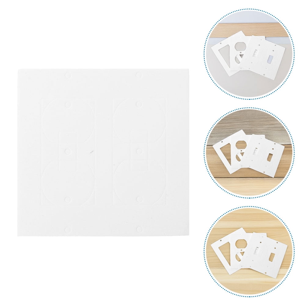 WHAMVOX 20 Pcs Socket Wall Panel Gasket Insulation for Outlets White ...