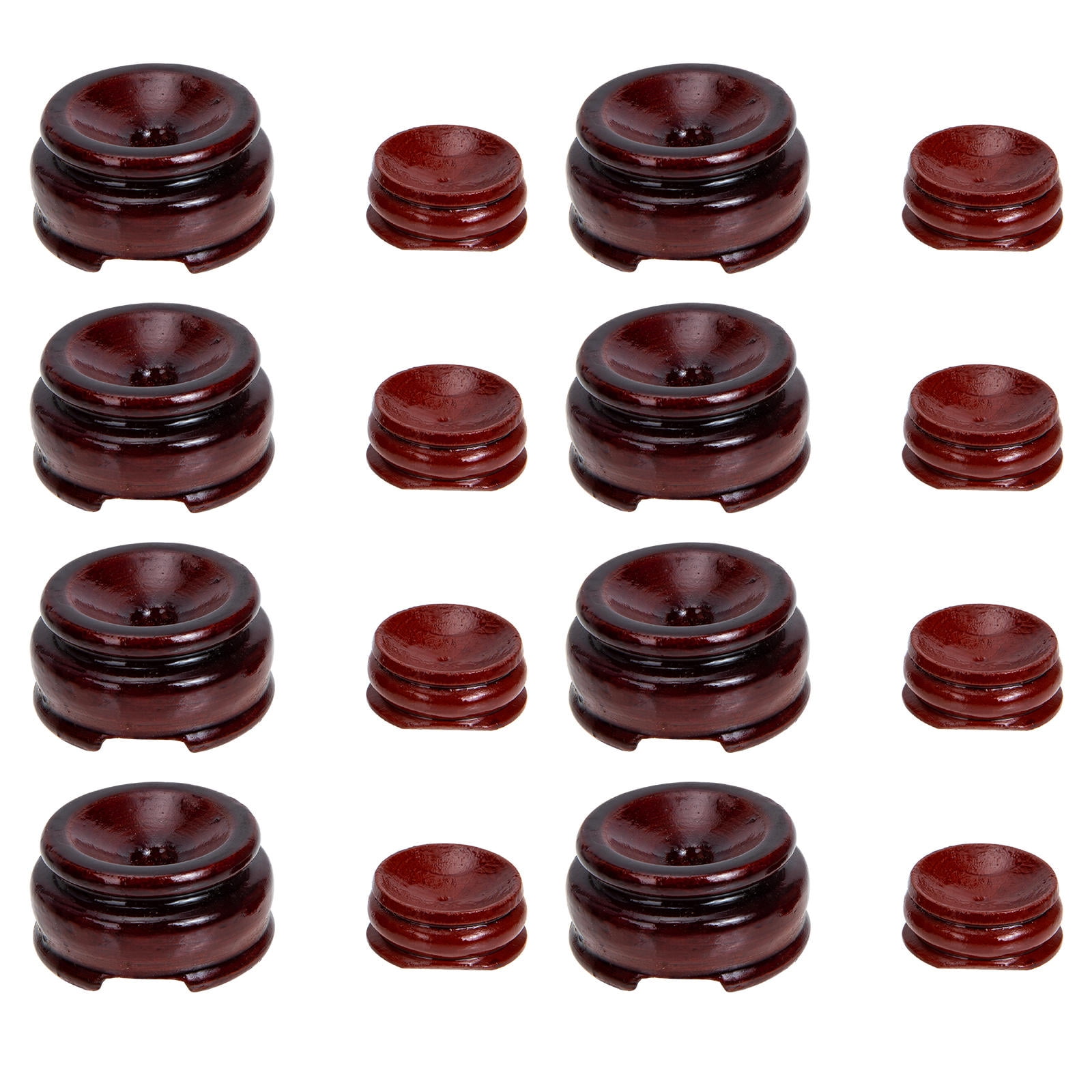 HEANUJJ Orb Stand Wooden Stands Brown Wood 20Pcs for Wedding Decor ...