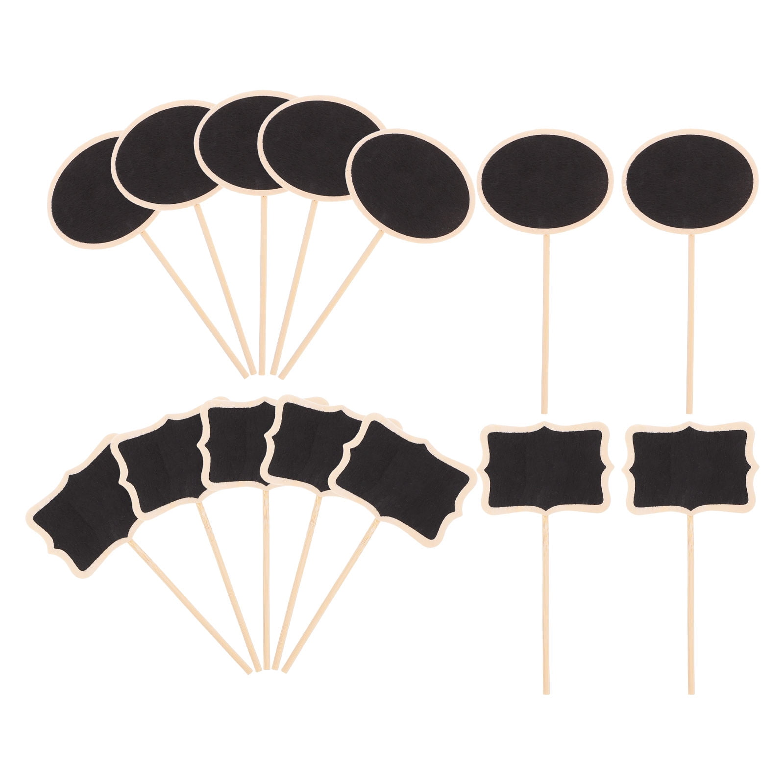 WHAMVOX 20 Pcs Wooden Crafts Garden Stakes Cute Labeling Tag Plants ...