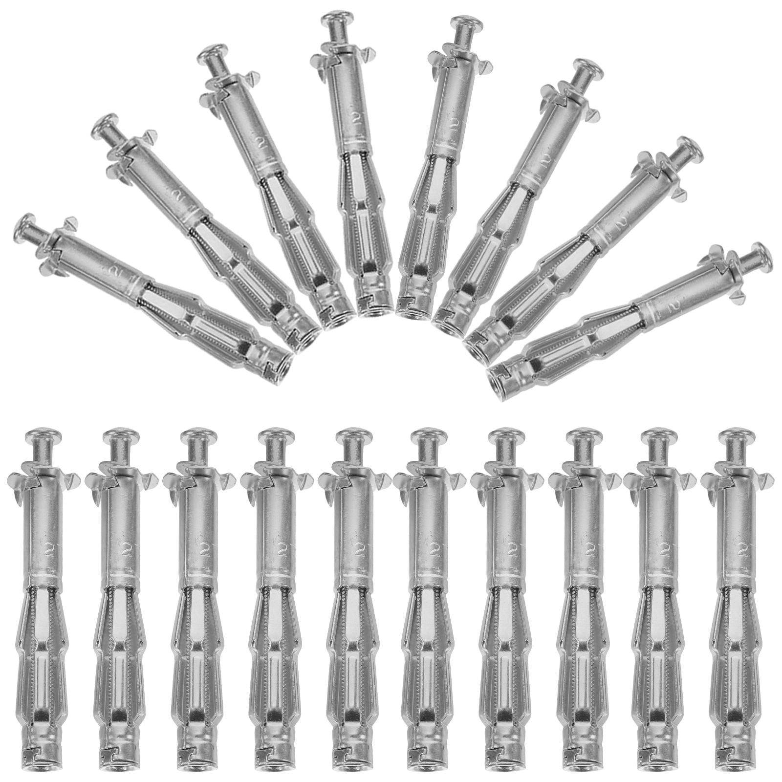 WHAMVOX 20 Sets Hollow Door Anchor Expansion Nut with Screw Jack Fixing ...