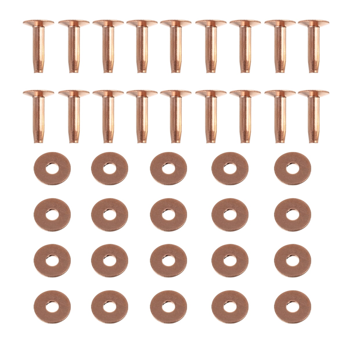 WHAMVOX 20 Sets Replacement Tapered Rivet Studs Rivets Office Rose Gold ...