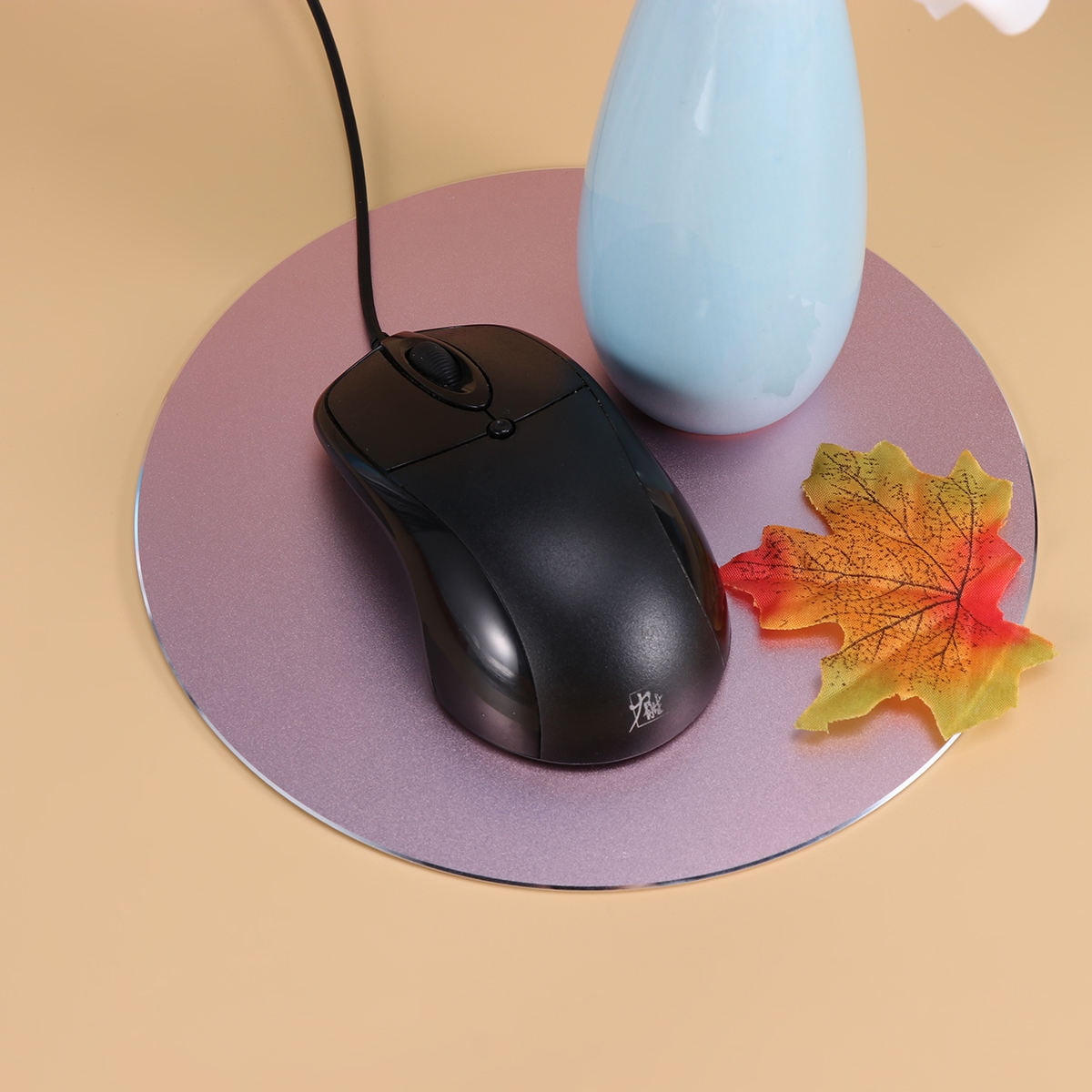 WHAMVOX 200 X Mouse Pad Gaming Aluminum Mice Mat Round Dual Purpose ...