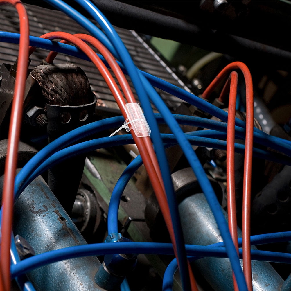 WHAMVOX 200PCS Clear Wire Cord Identification Box with Cable Tags ...