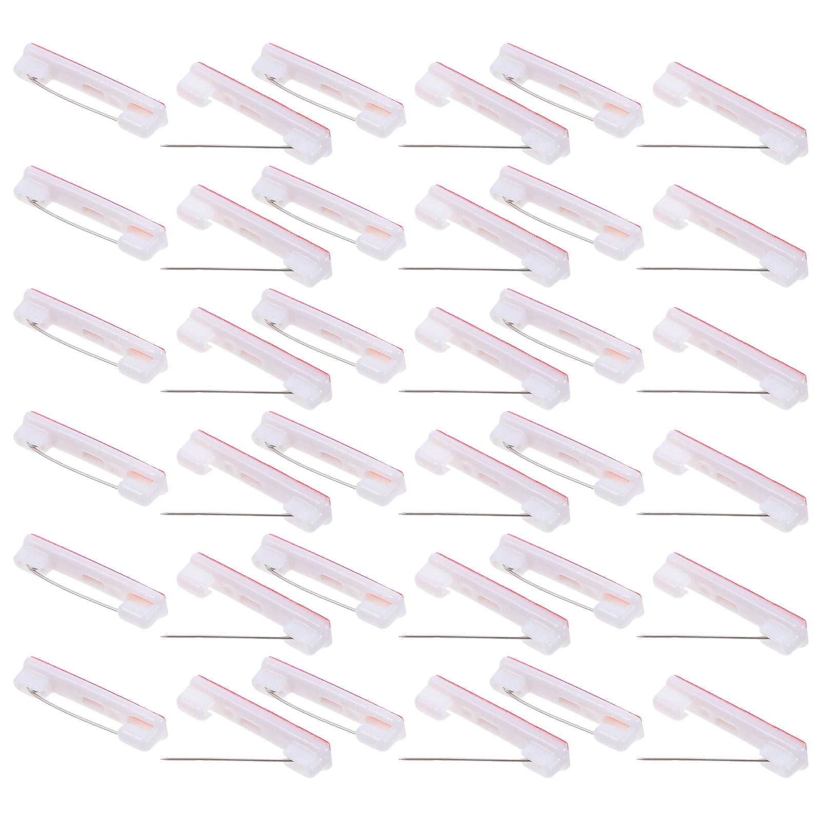WHAMVOX 200pcs Adhesive Backed Plastic Name Tag Pins Versatile And ...