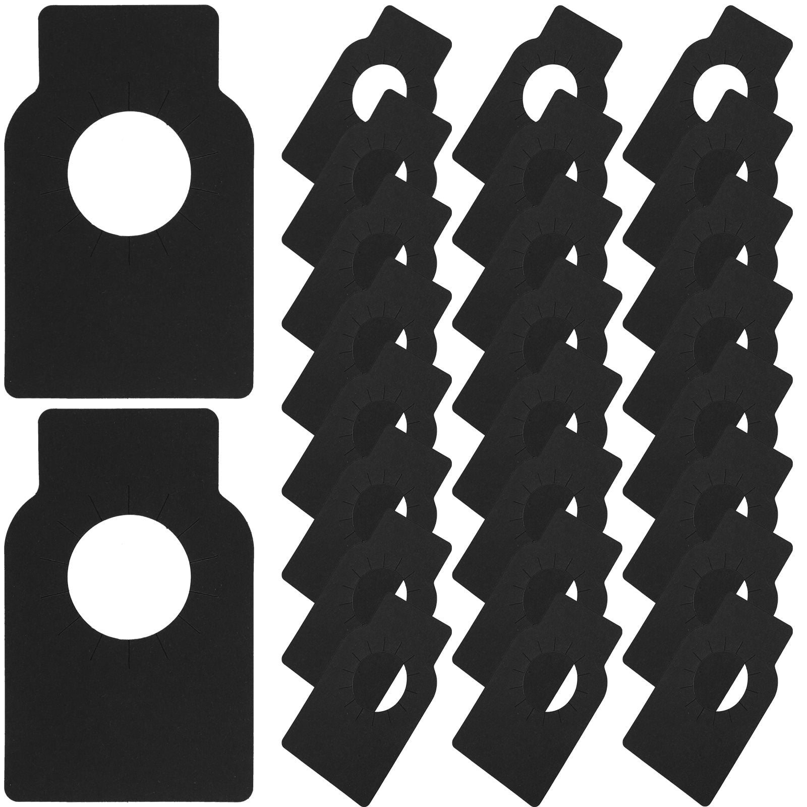 WHAMVOX 200pcs Black Paper Wine Bottle Labels Perfect for Organizing ...