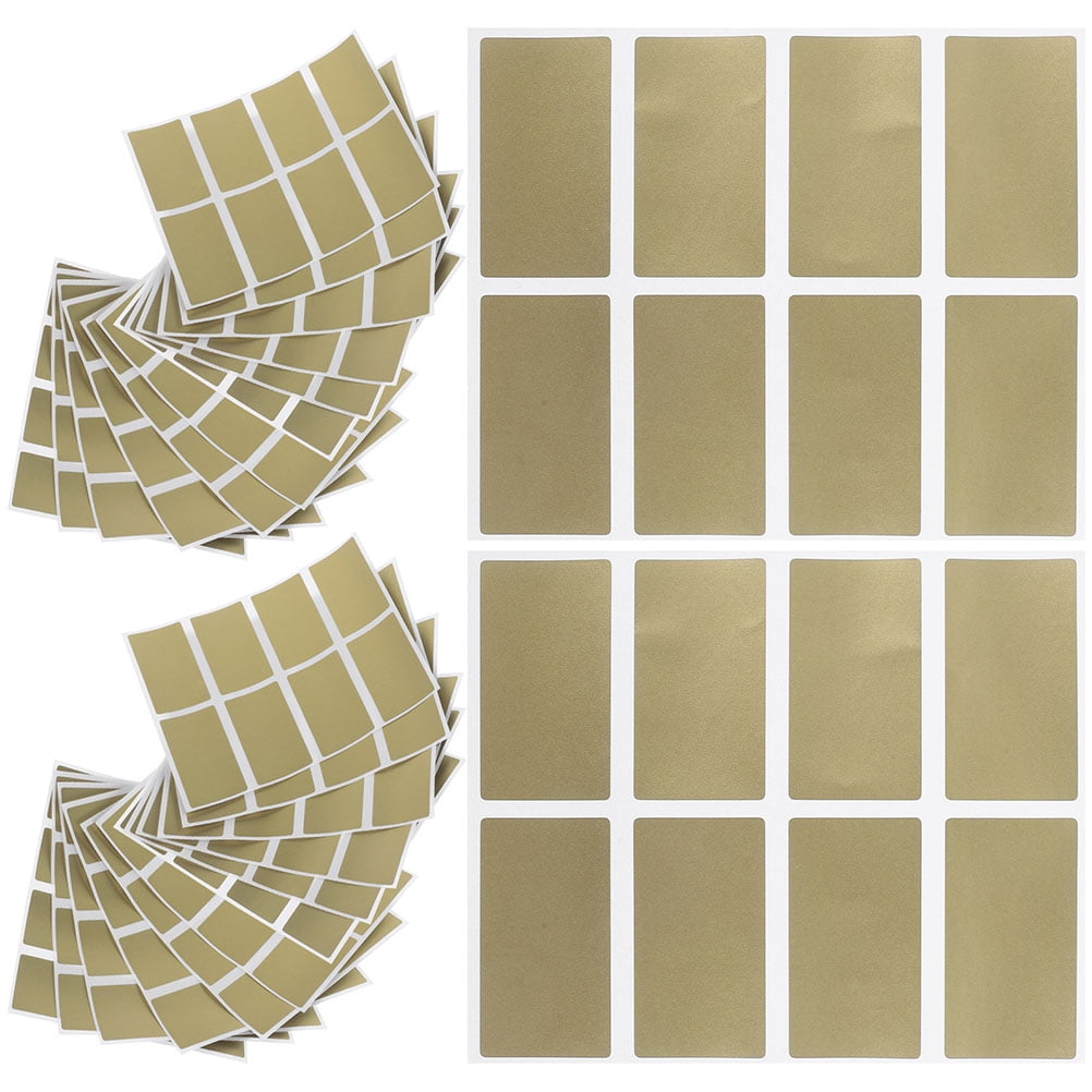 WHAMVOX 200pcs Golden DIY Scratch Off Cards for Creative Birthday and ...