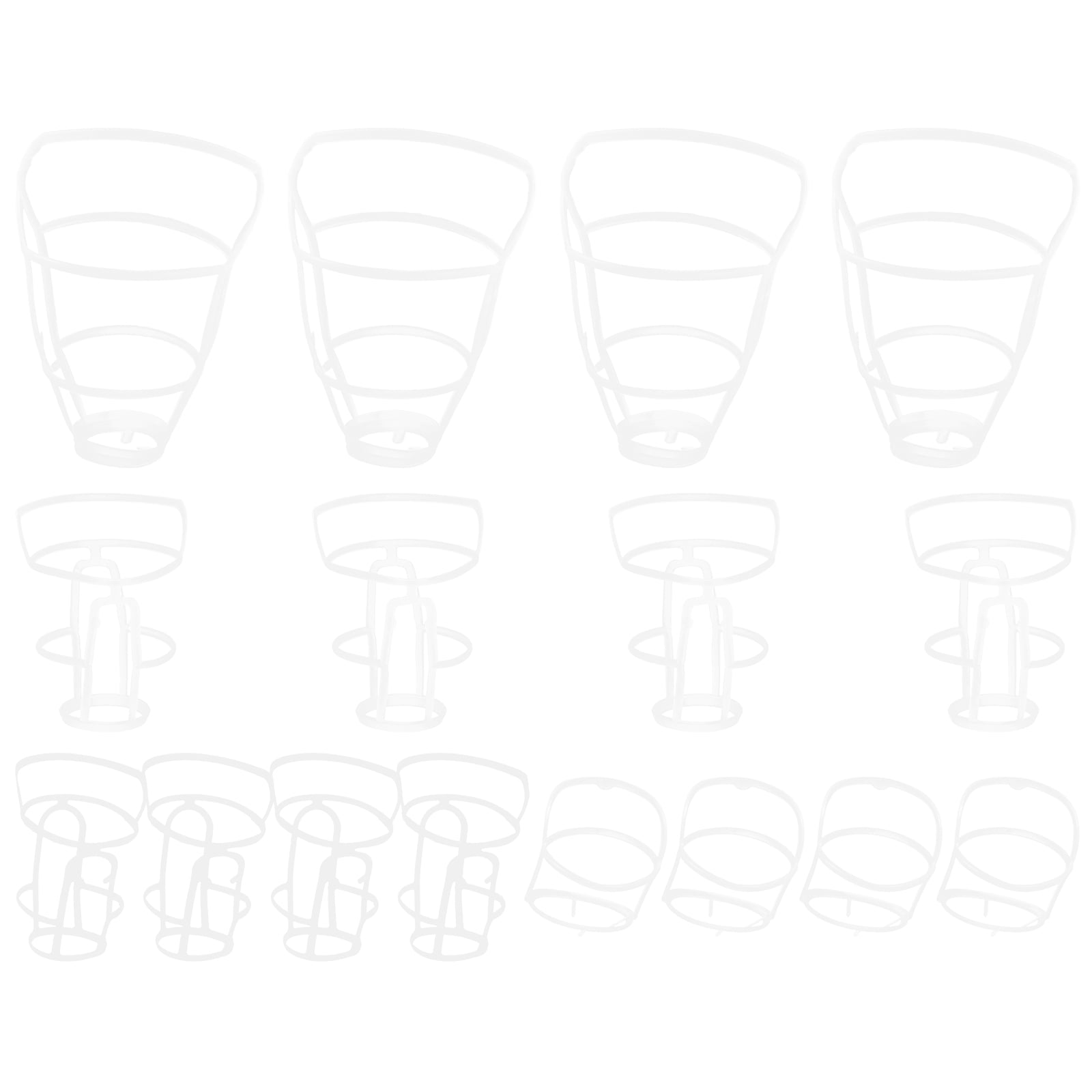WHAMVOX 20Pcs Bottle Cage Storage White Plastic for Infusion Bottles in ...