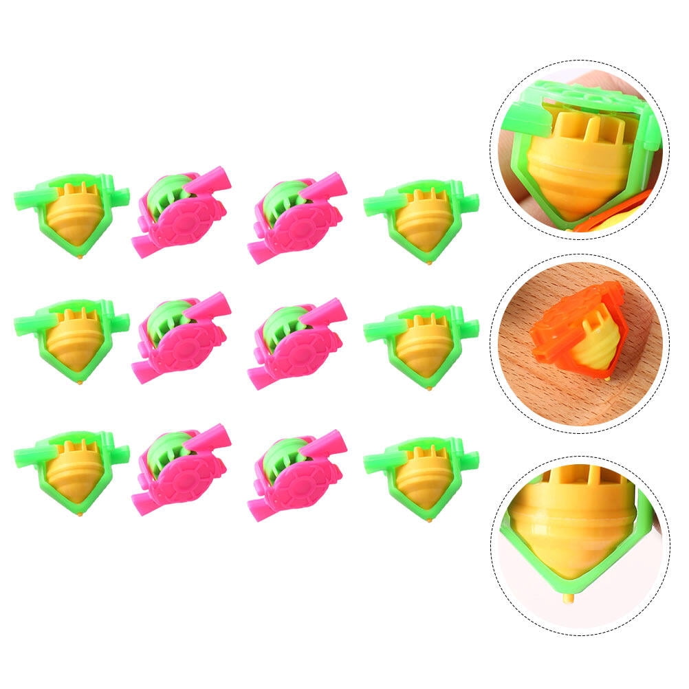 WHAMVOX 20Pcs Creative Whistle Shape Peg-Top Toys Colorful Spinning ...