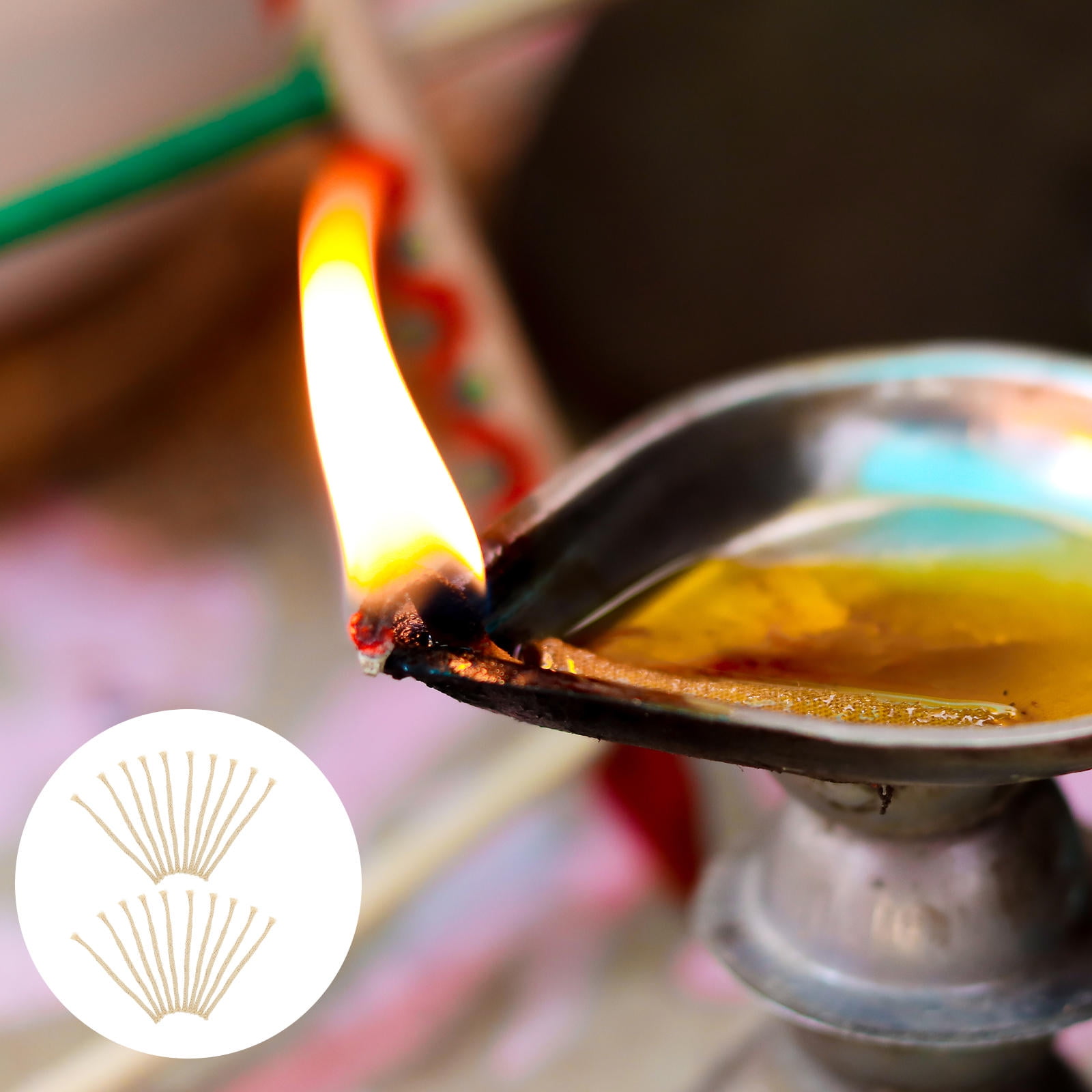 WHAMVOX 20Pcs Kerosene Lamp Wicks Bulk Oil Lamp Wick Single Alcohol ...