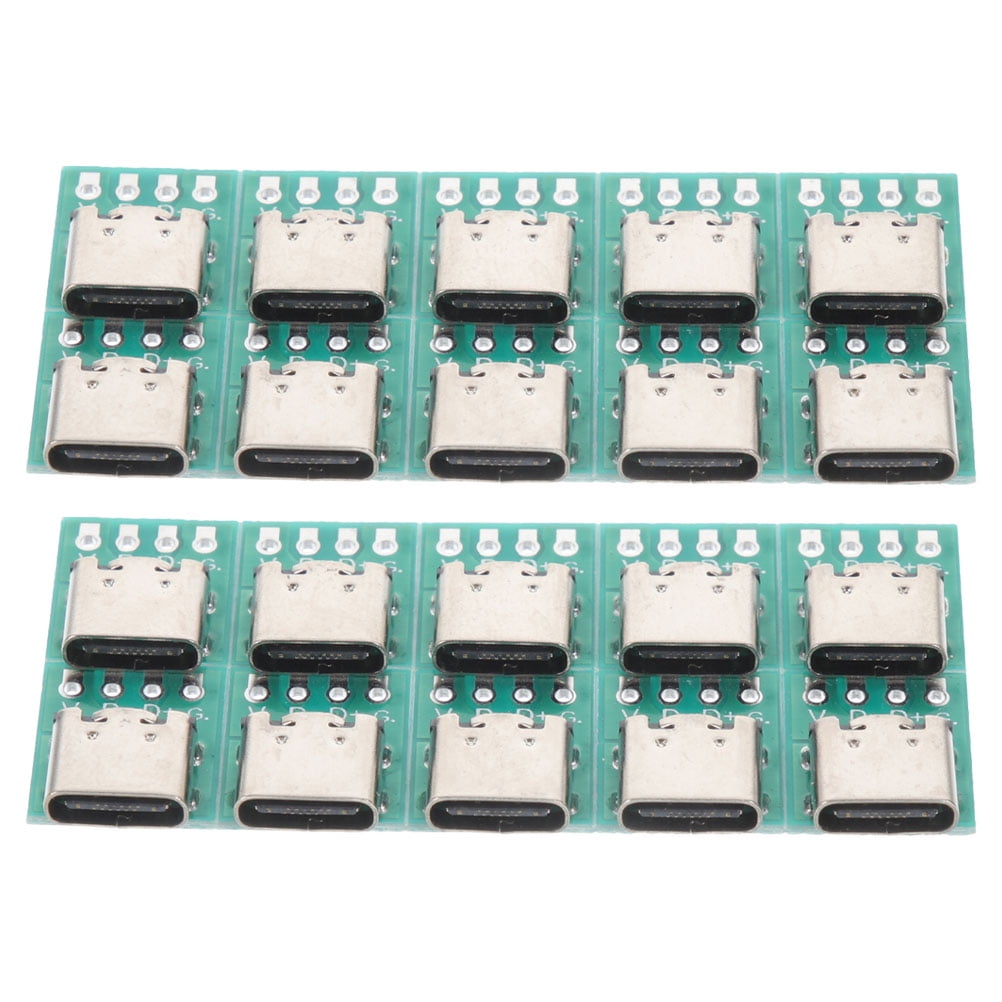 WHAMVOX 20Pcs Usb C Connector Boardd DIY 3.1 Usb Connectors USB C ...
