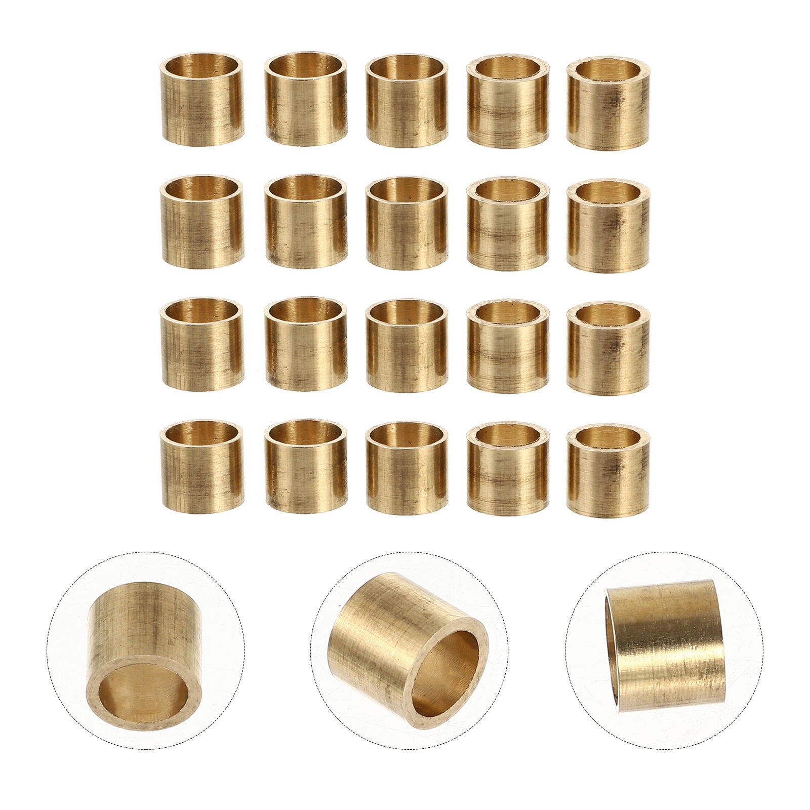 WHAMVOX 20pcs Copper Cue Stick Pool Cue Ferrules Snooker Pool Parts ...