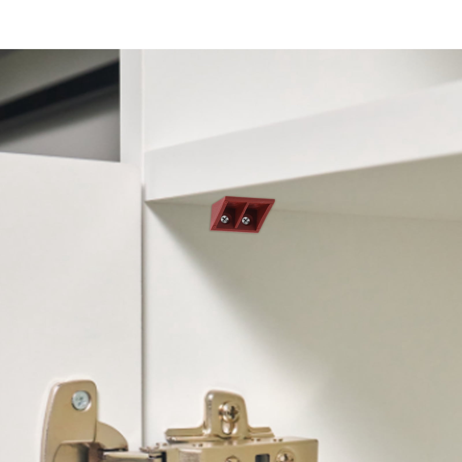 WHAMVOX 20pcs Corner Bracket Plastic Furniture Corner Brace 4-Hole ...