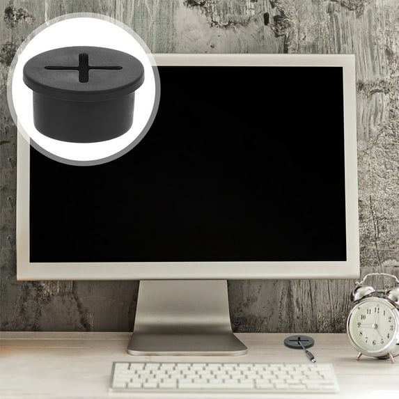 WHAMVOX 20pcs Desk Hole Grommet Cable Hole Cover Desktop Wire Hole ...